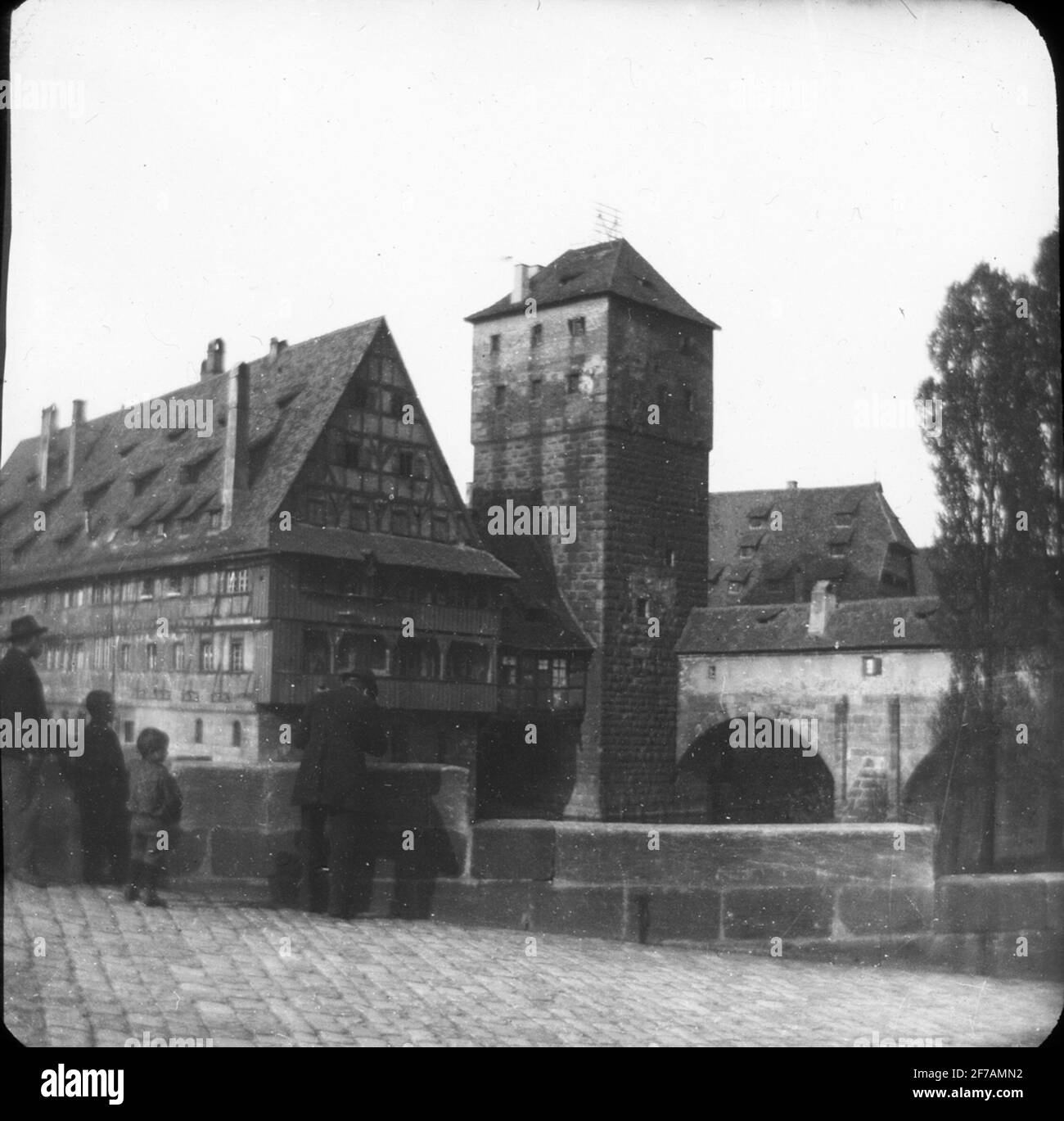 SkiopT icon with motifs of Weinstadel, Nuremberg. The image has been ...