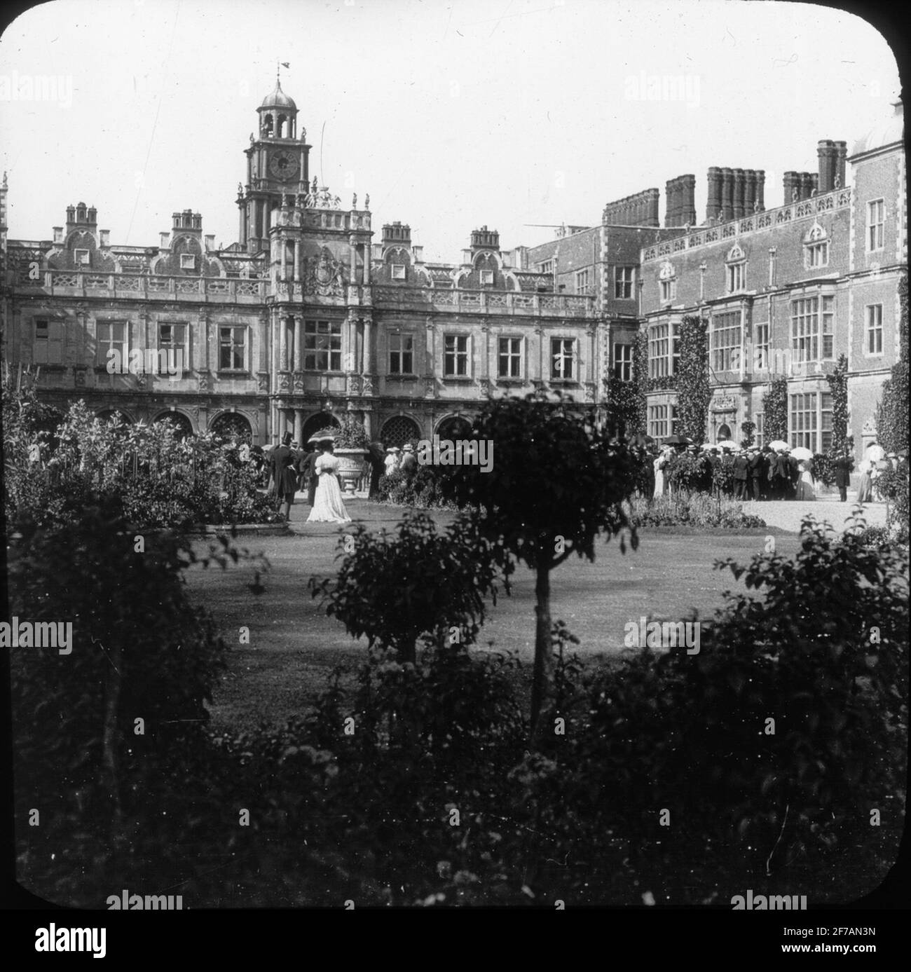 SkiopT icon with motifs of Hatfield House.The image has been stored in ...