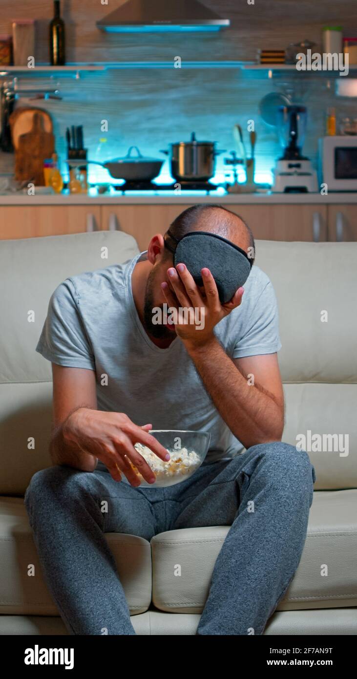 Upset and unhappy man because his favourite sport team looses the ...