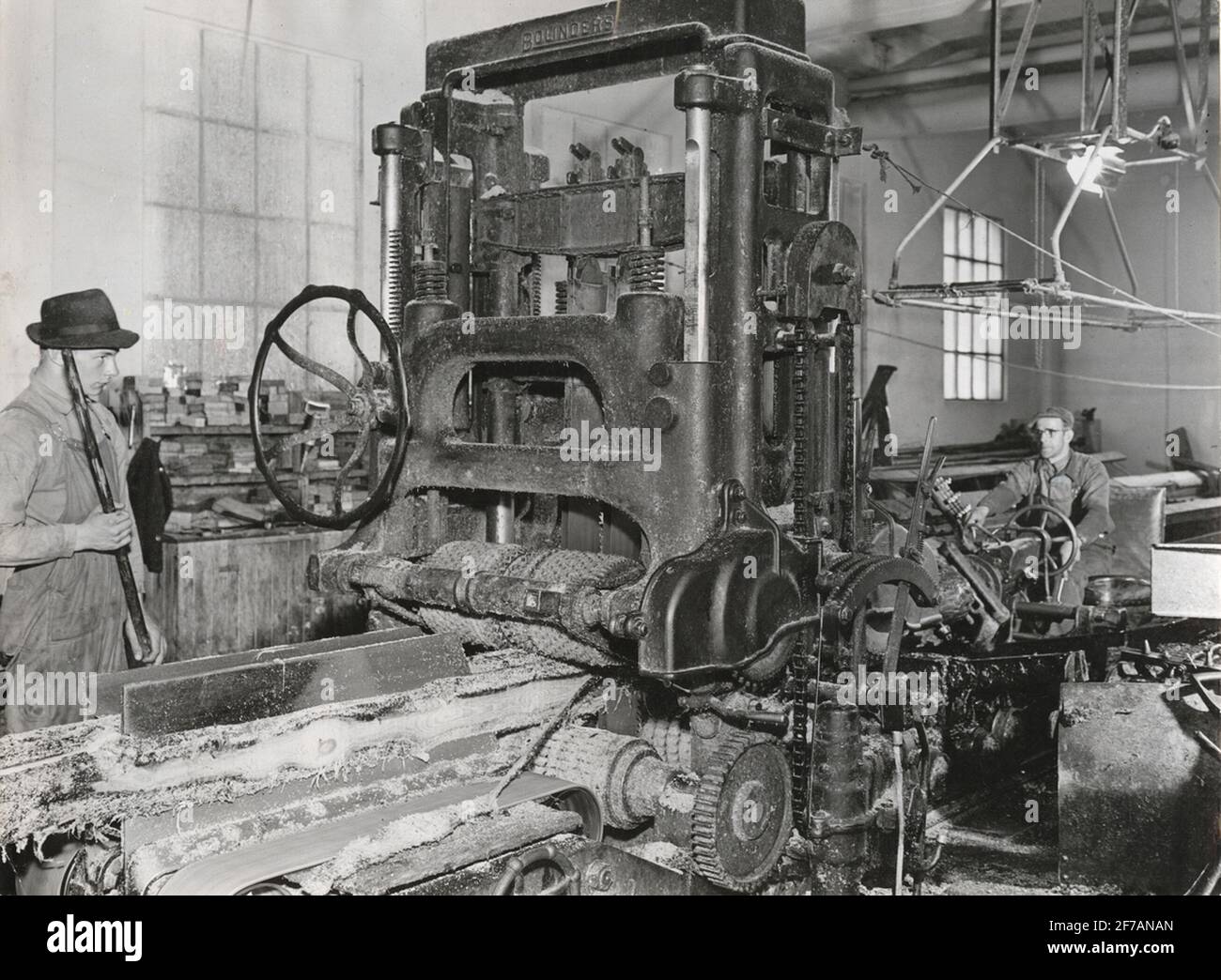 Frame saw in Skinnskatteberg's sawmill, which later came to belong to ...