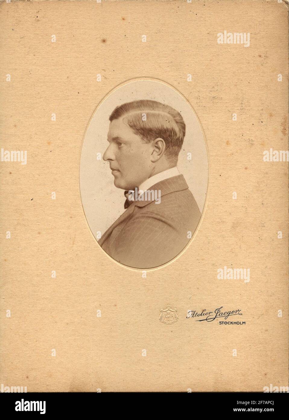 Portrait of Captain O. Dahlbeck Stock Photo - Alamy