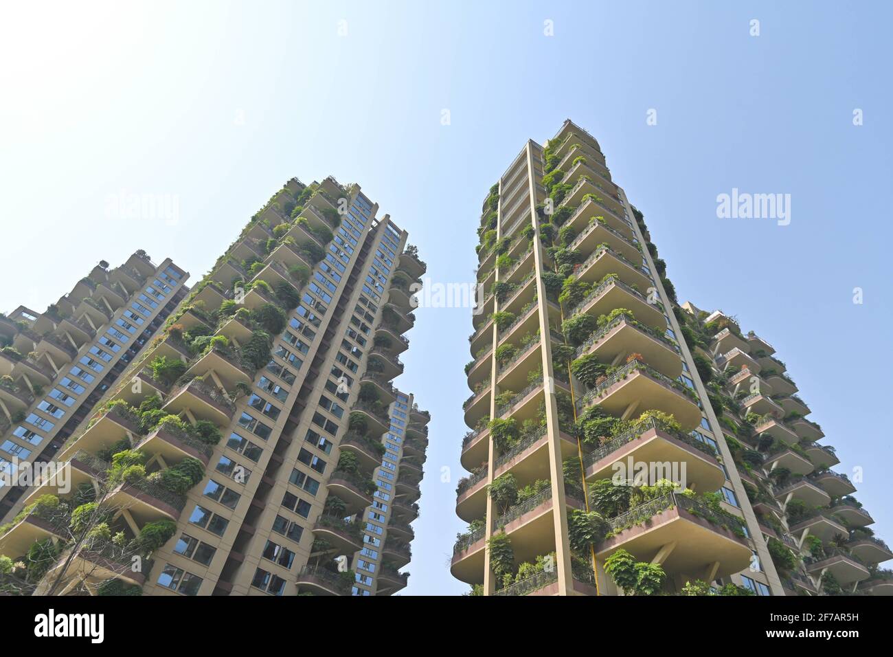 CHENGDU, CHINA - MARCH 29, 2021 - The first "vertical forest" community ...