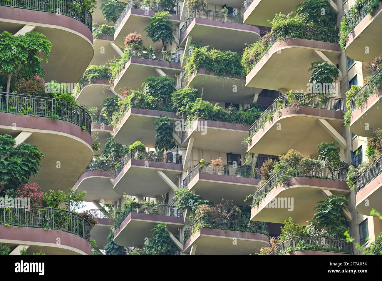 CHENGDU, CHINA - MARCH 29, 2021 - The first "vertical forest" community ...
