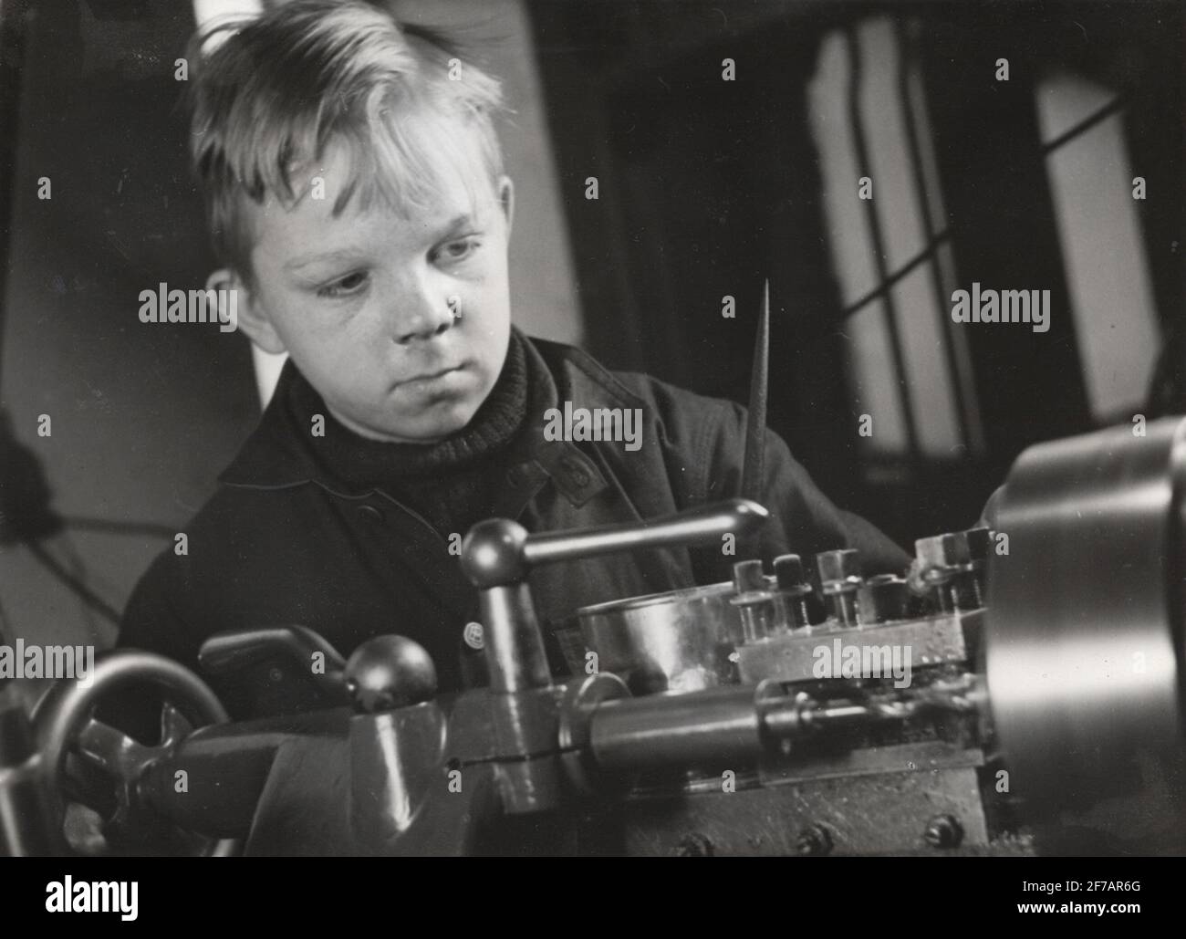 Boy at Scania-Vabi's student school in Södertälje Stock Photo - Alamy