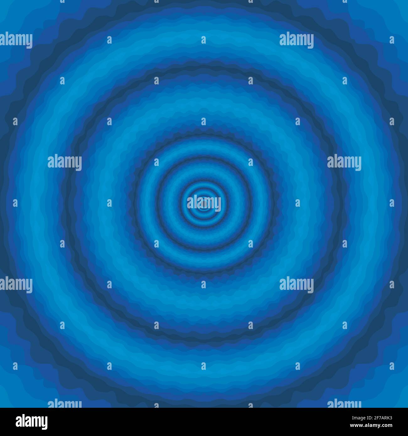 Abstract blue wavy background with concentric circles Stock Vector ...