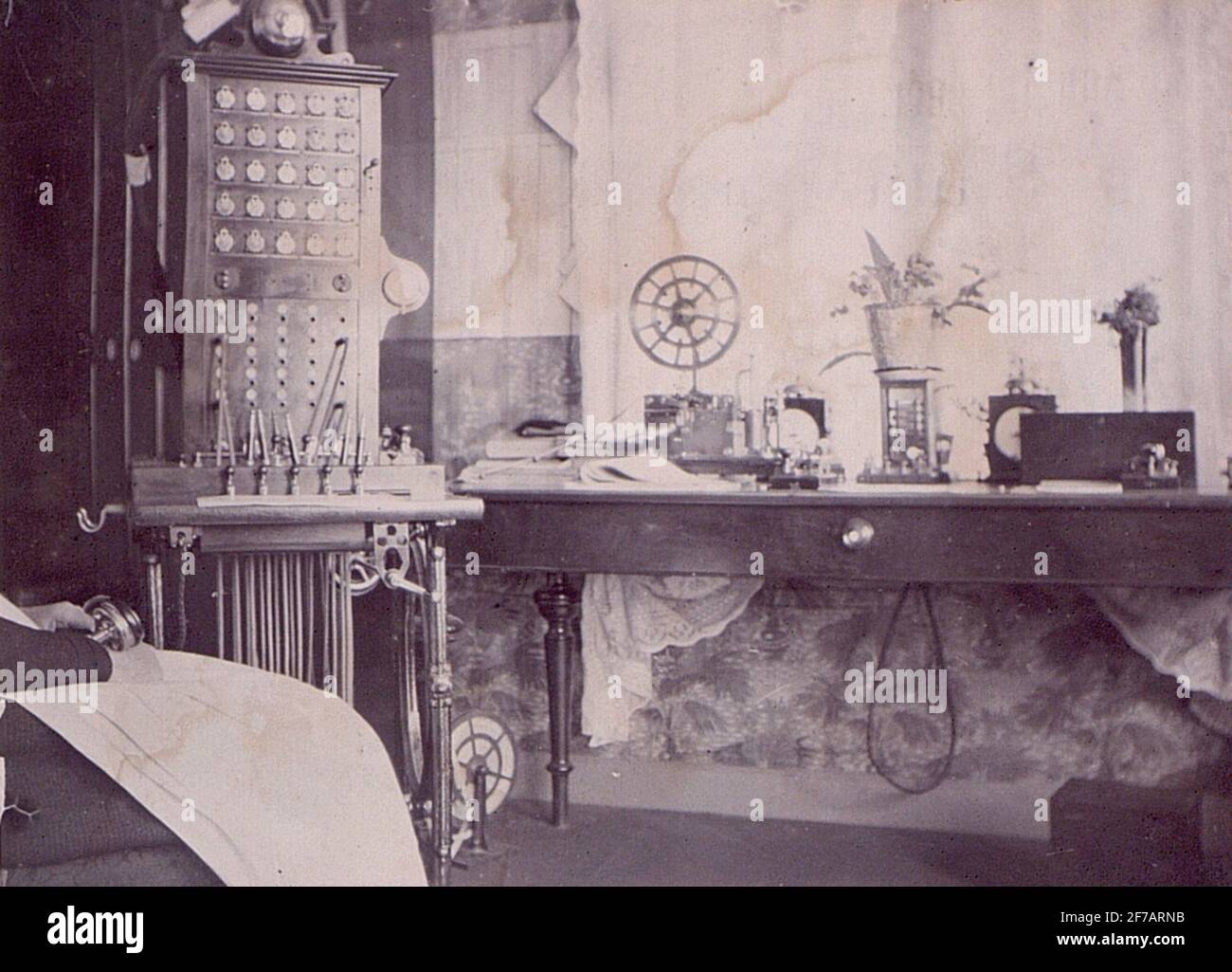 Malmö Phone networks and stations in 1890. Gearbox and telegraph Stock ...