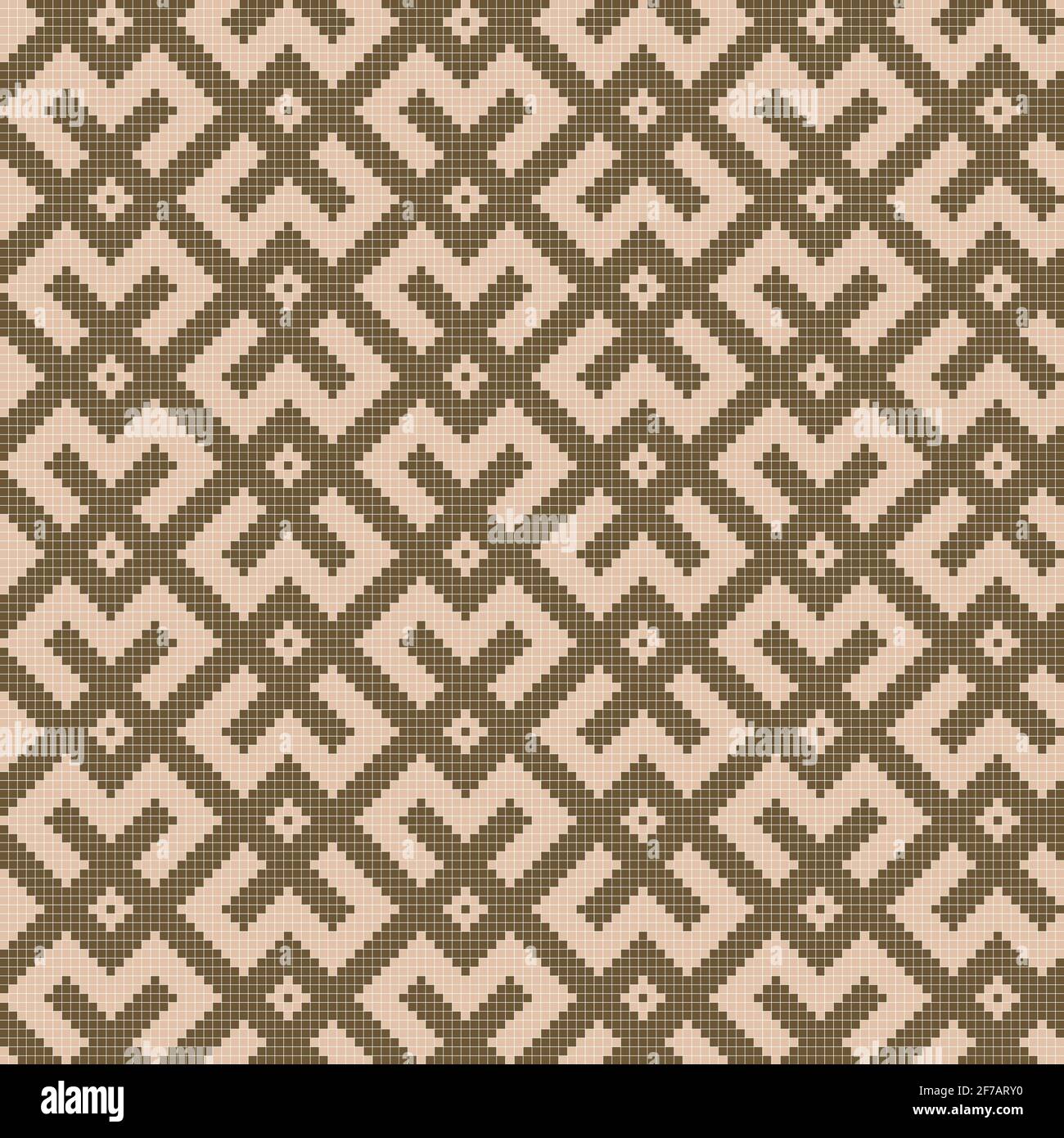 Pixelated chocolate brown square pattern Stock Vector Image & Art - Alamy