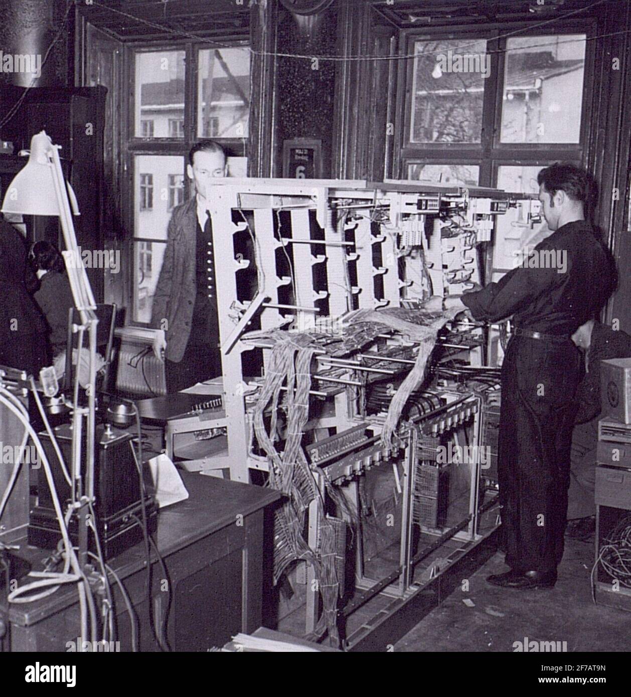 From the fire in Karlstad in 1955 Stock Photo - Alamy