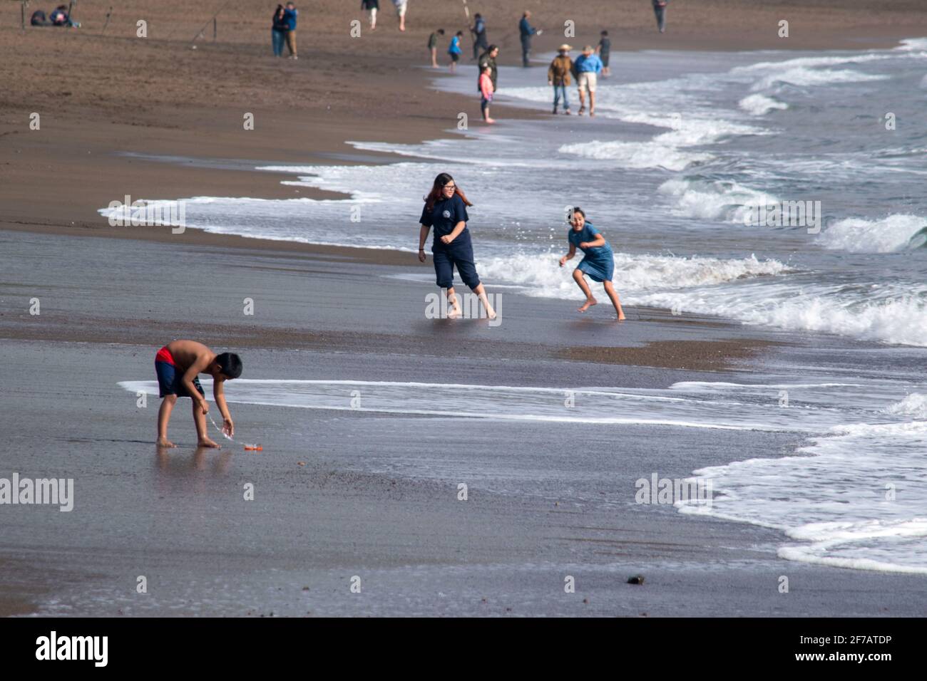 Rodeo Beach in the Marin Headlands, Marin County, CA, USA is a great ...