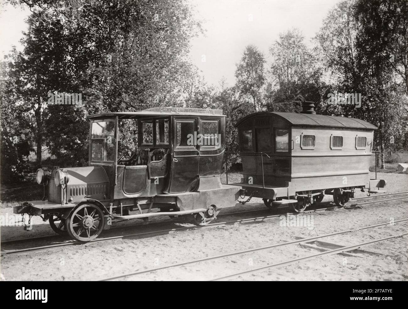 On Säfnäs railway, another of the carts belonging to Kristinehamn ...
