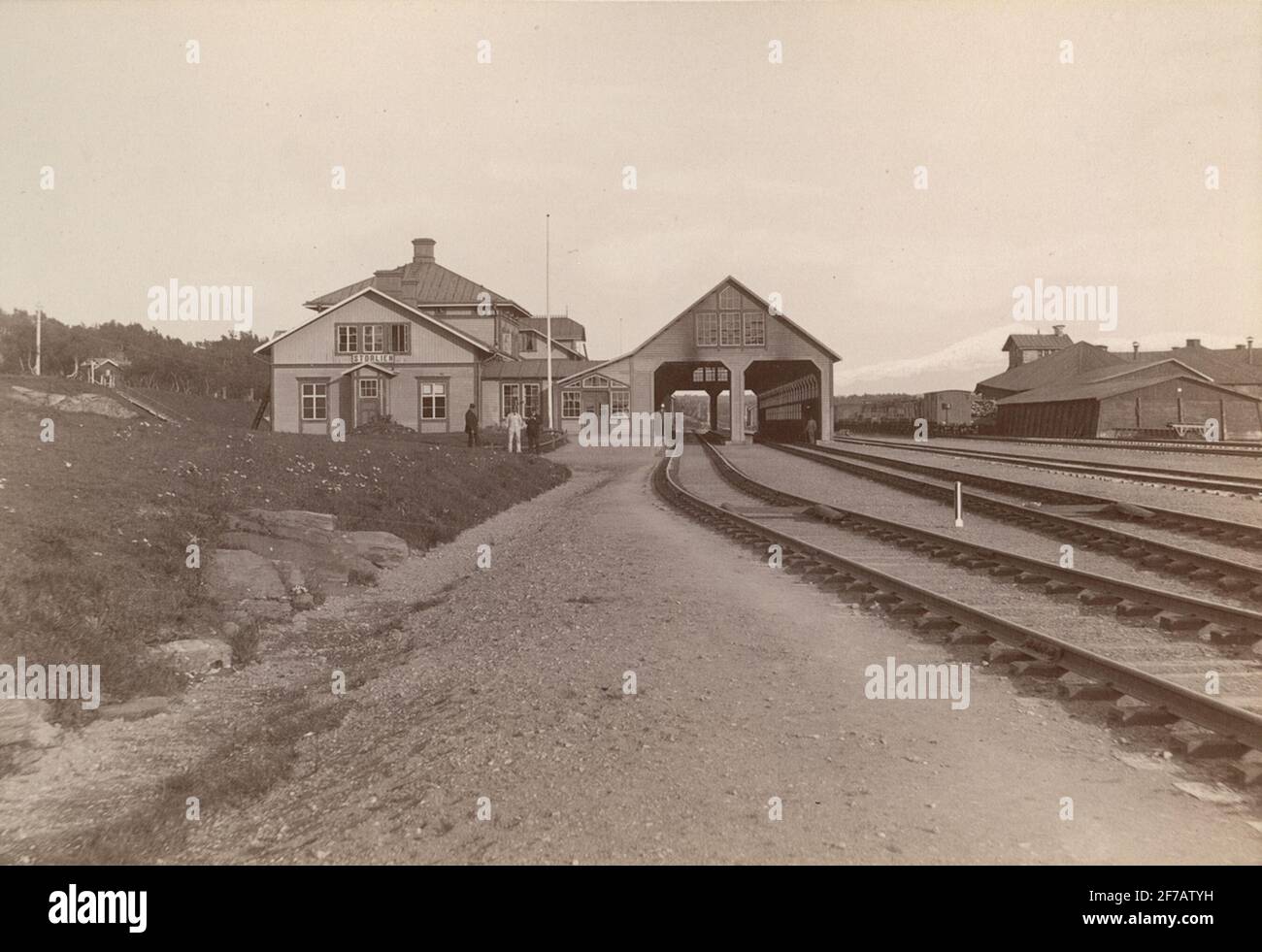 The railway station in Storlien Stock Photo - Alamy