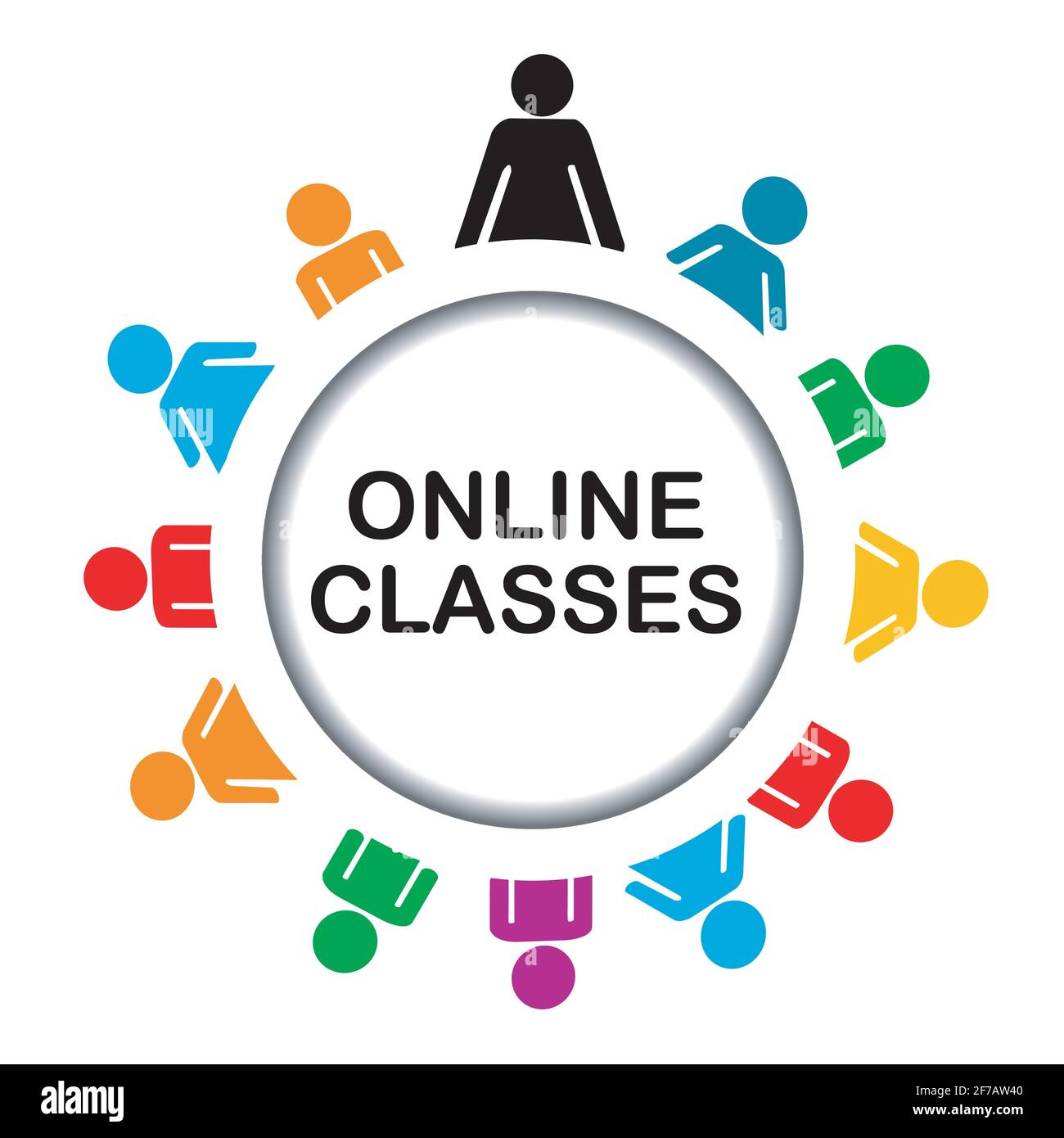 Student classes online Stock Vector Images - Alamy