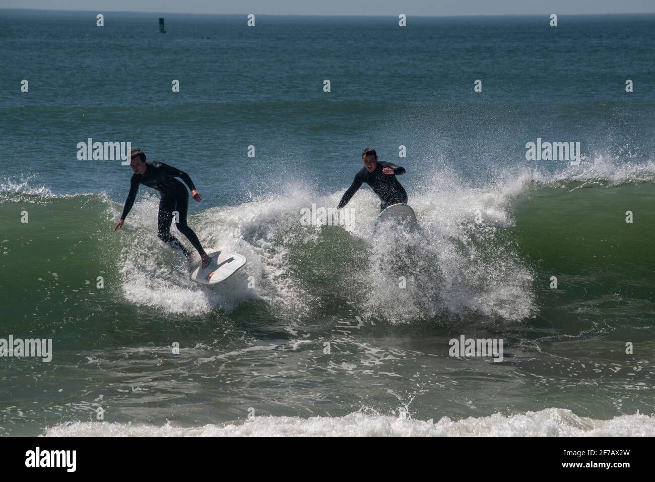 The waves at Rodeo Beach in the Marin Headlands in the Bay Area of ...
