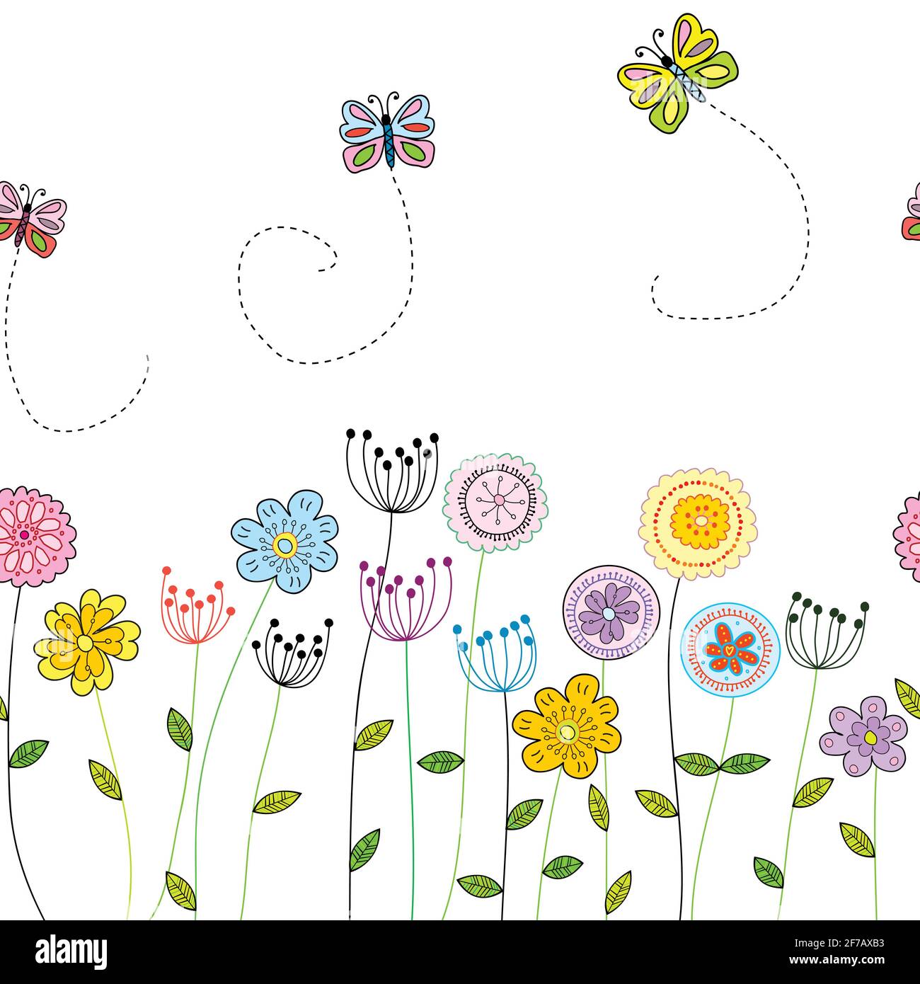 Row butterflies Stock Vector Images - Alamy