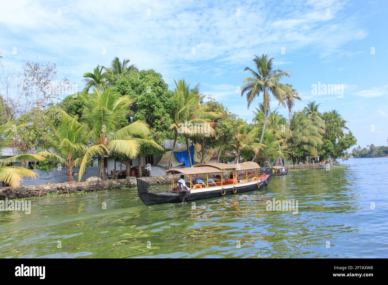 alleppey kerala backwaters pictures Stock Photo - Alamy