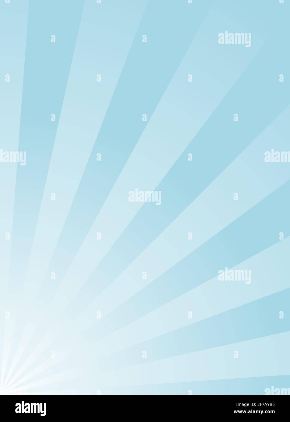 Sunlight vertical background. Powder blue color burst background with ...