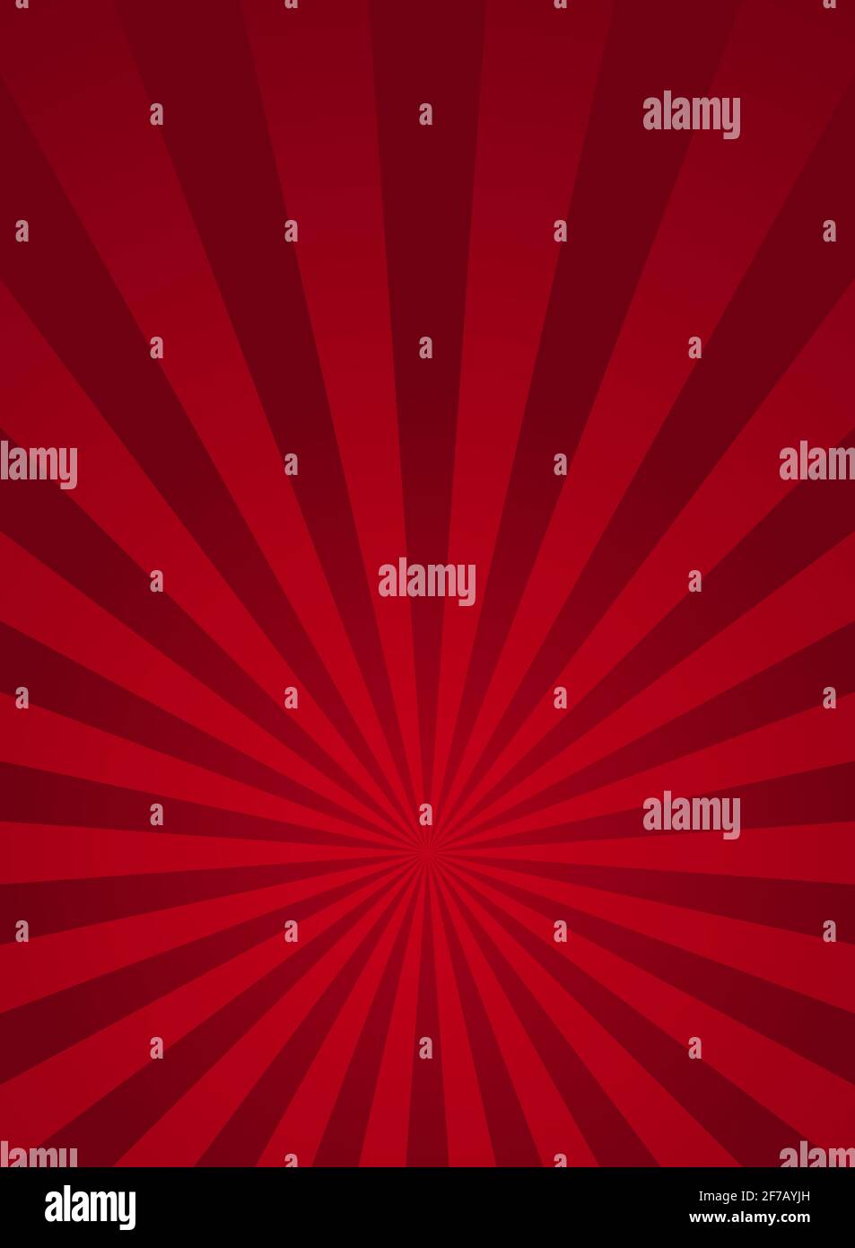 Sunlight rays vertical poster. Red burst background. Vector ...