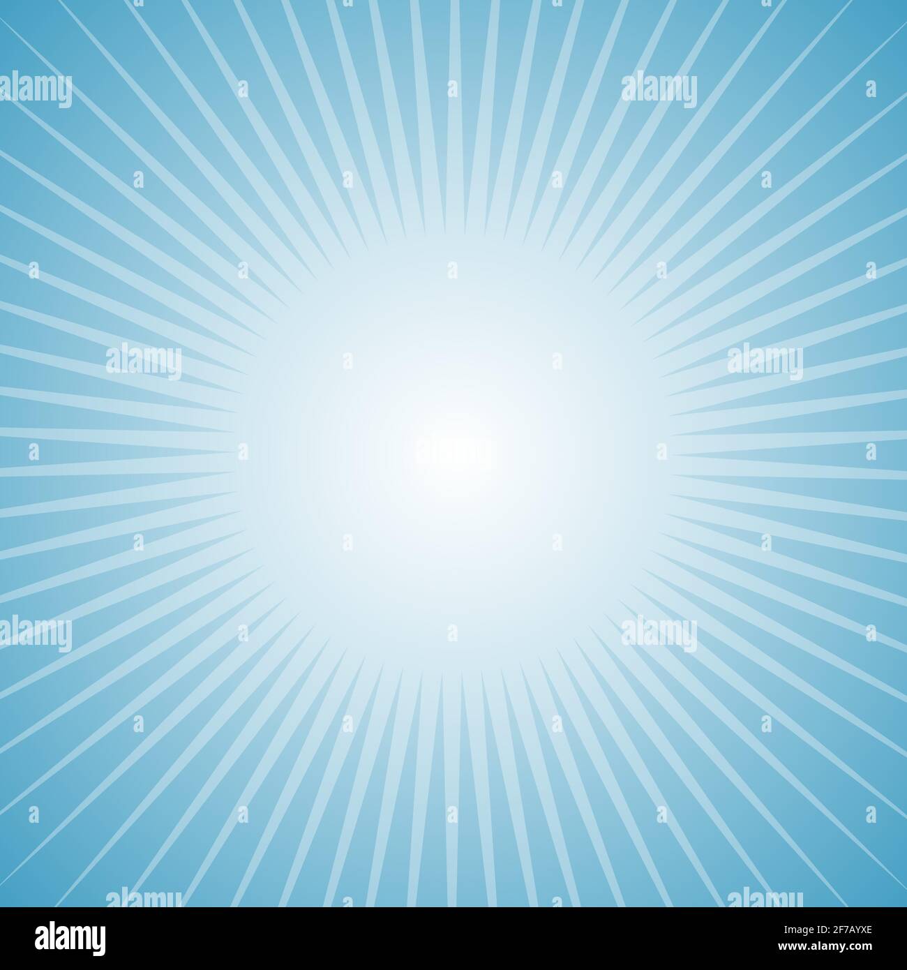 Sunlight rays background. powder blue and white color burst background ...