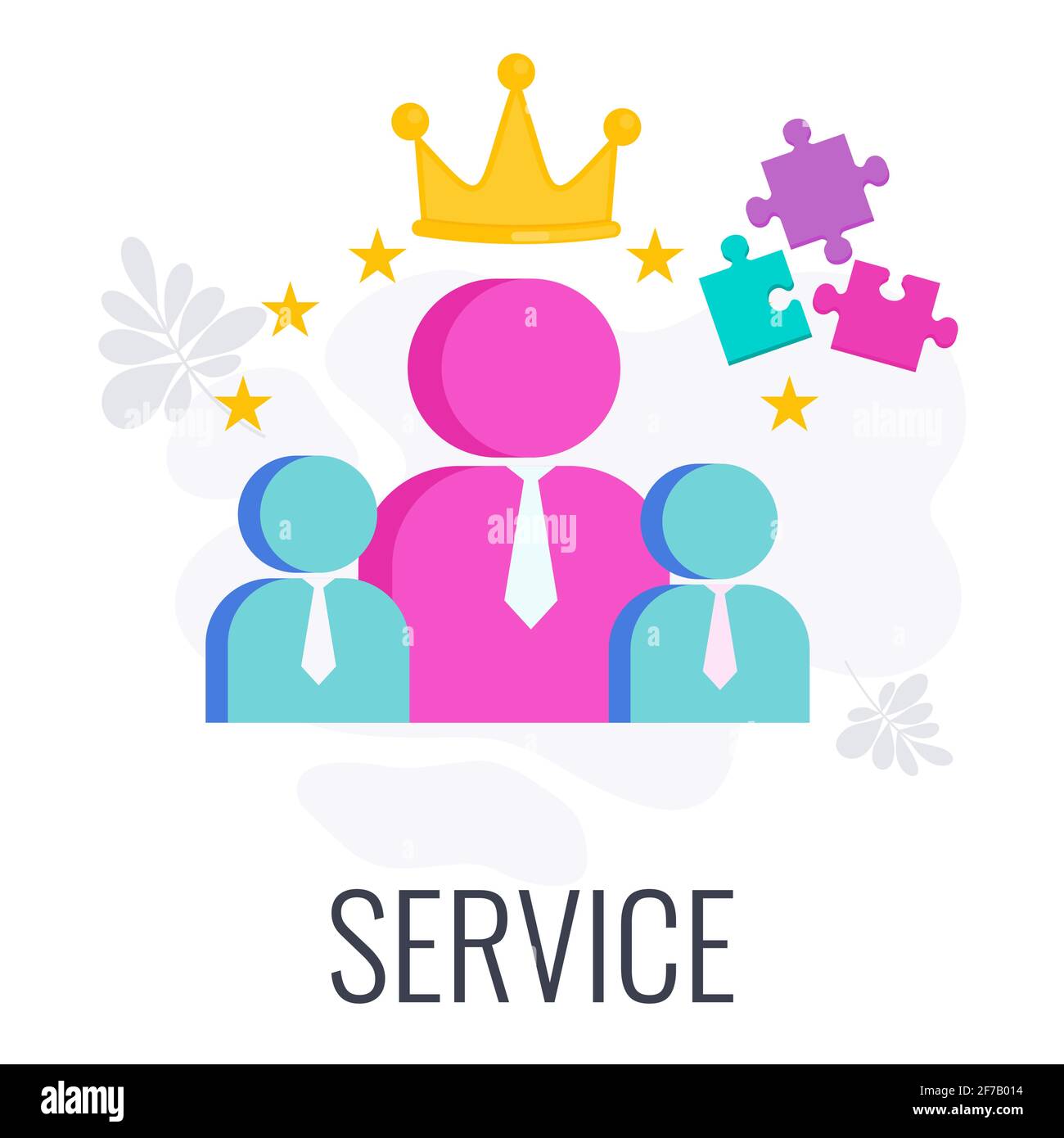 Customer service color icon. Flat vector illustration Stock Vector ...