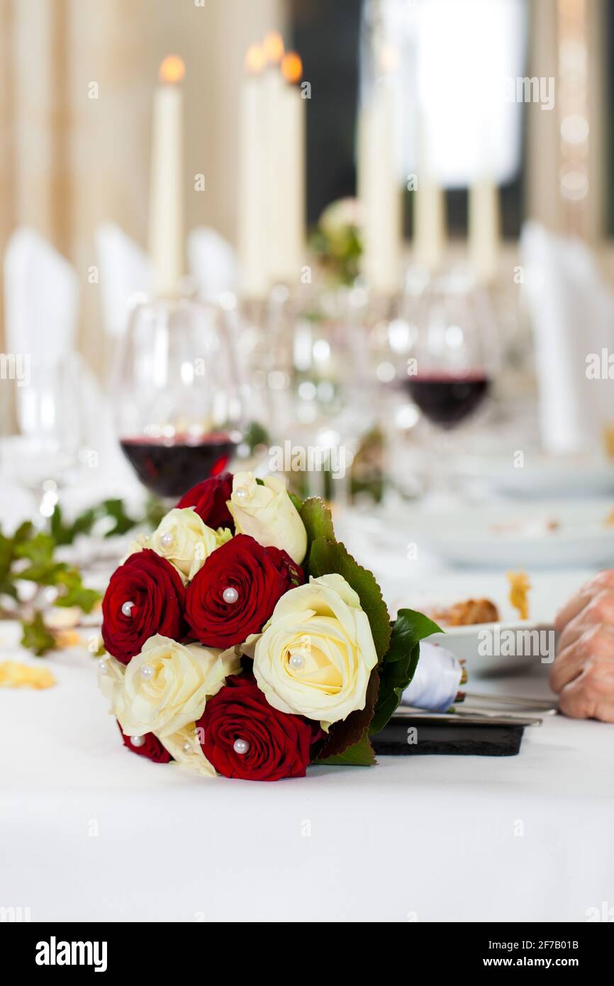 Wedding reception setup wine hi-res stock photography and images - Alamy