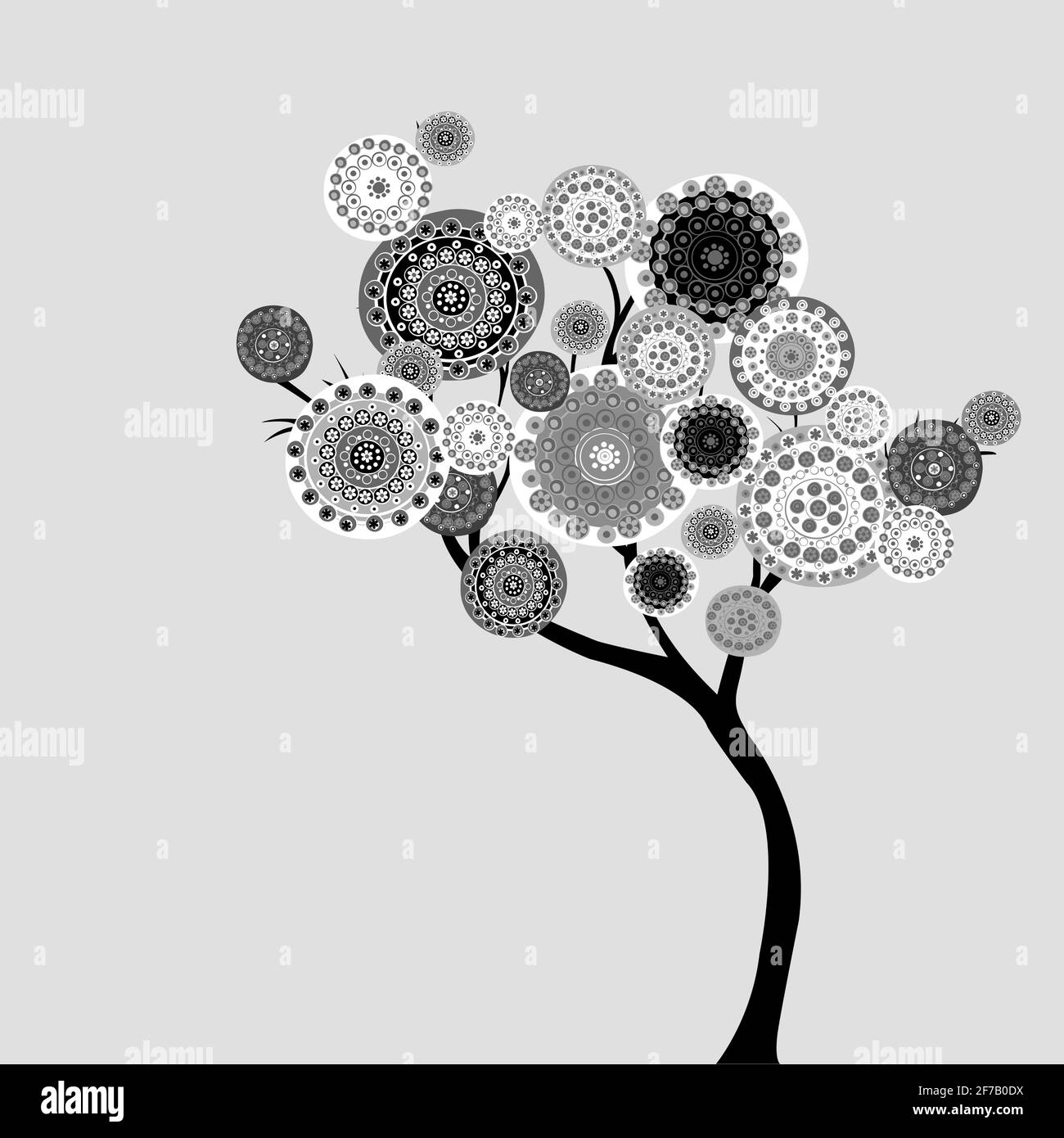Wallpaper of indian tree Stock Vector Images - Alamy