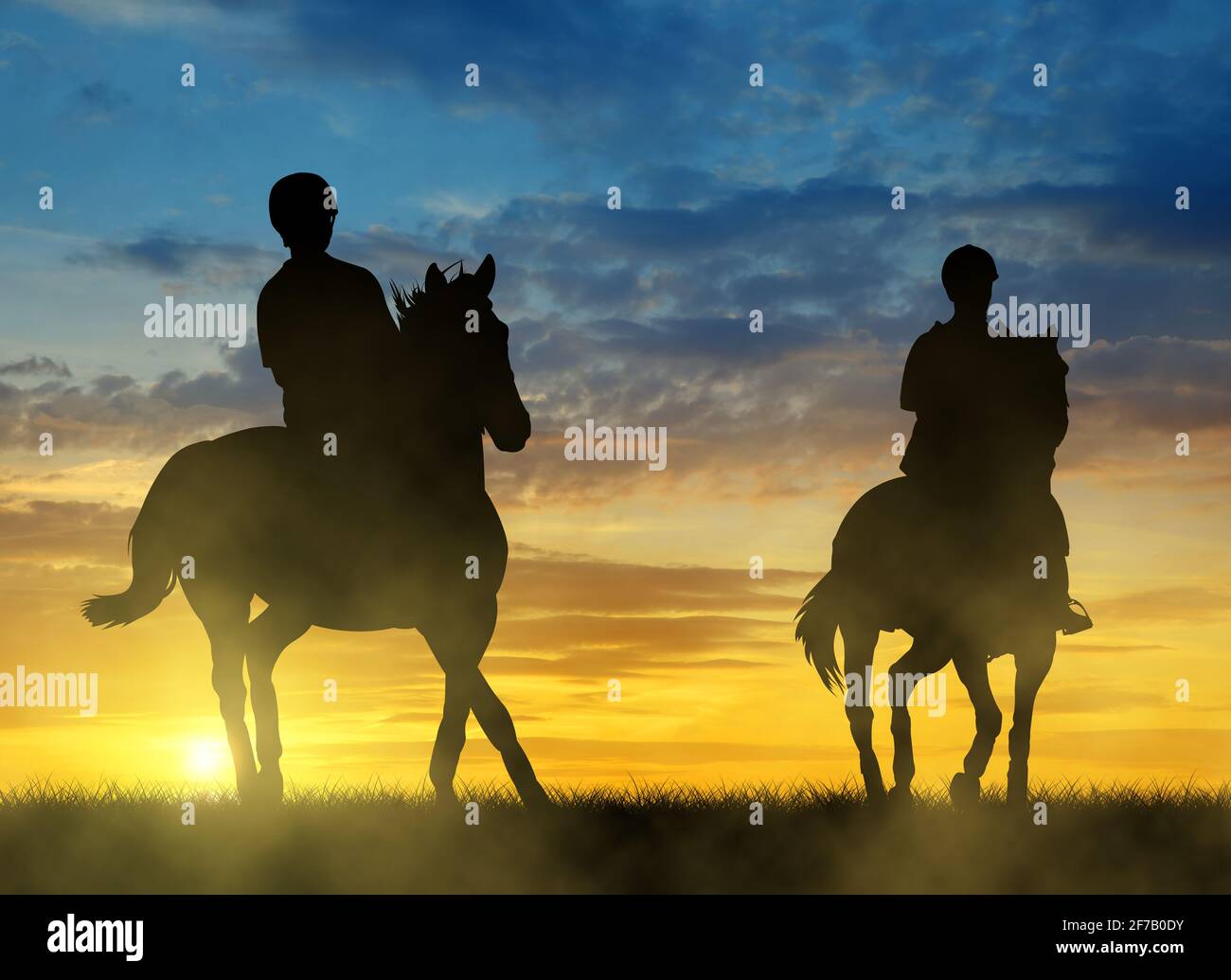 Riders on horse hi-res stock photography and images - Alamy
