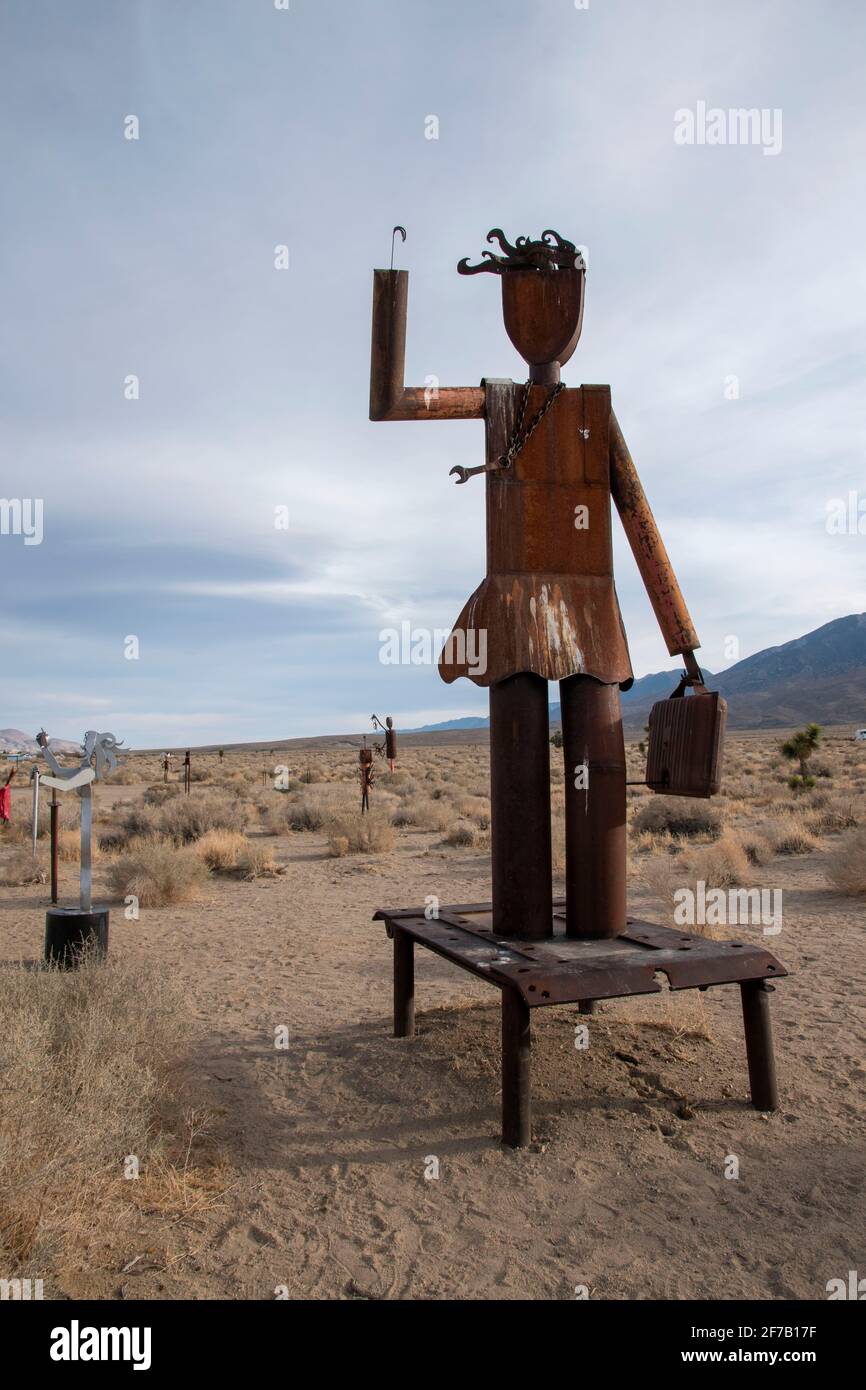 The Olancha Sculpture Garden is a fascinating place to stop on your way ...