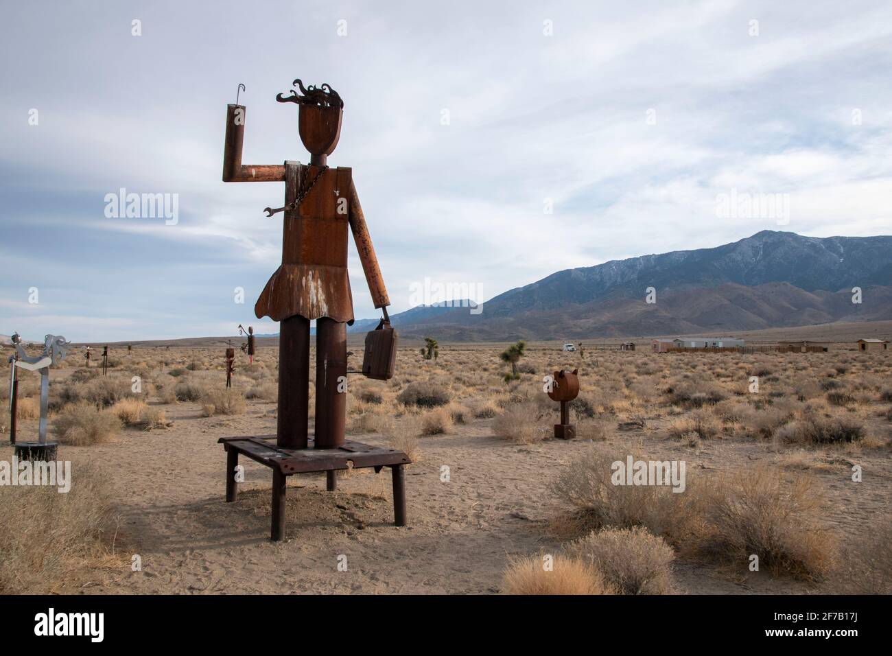 The Olancha Sculpture Garden is a fascinating place to stop on your way ...