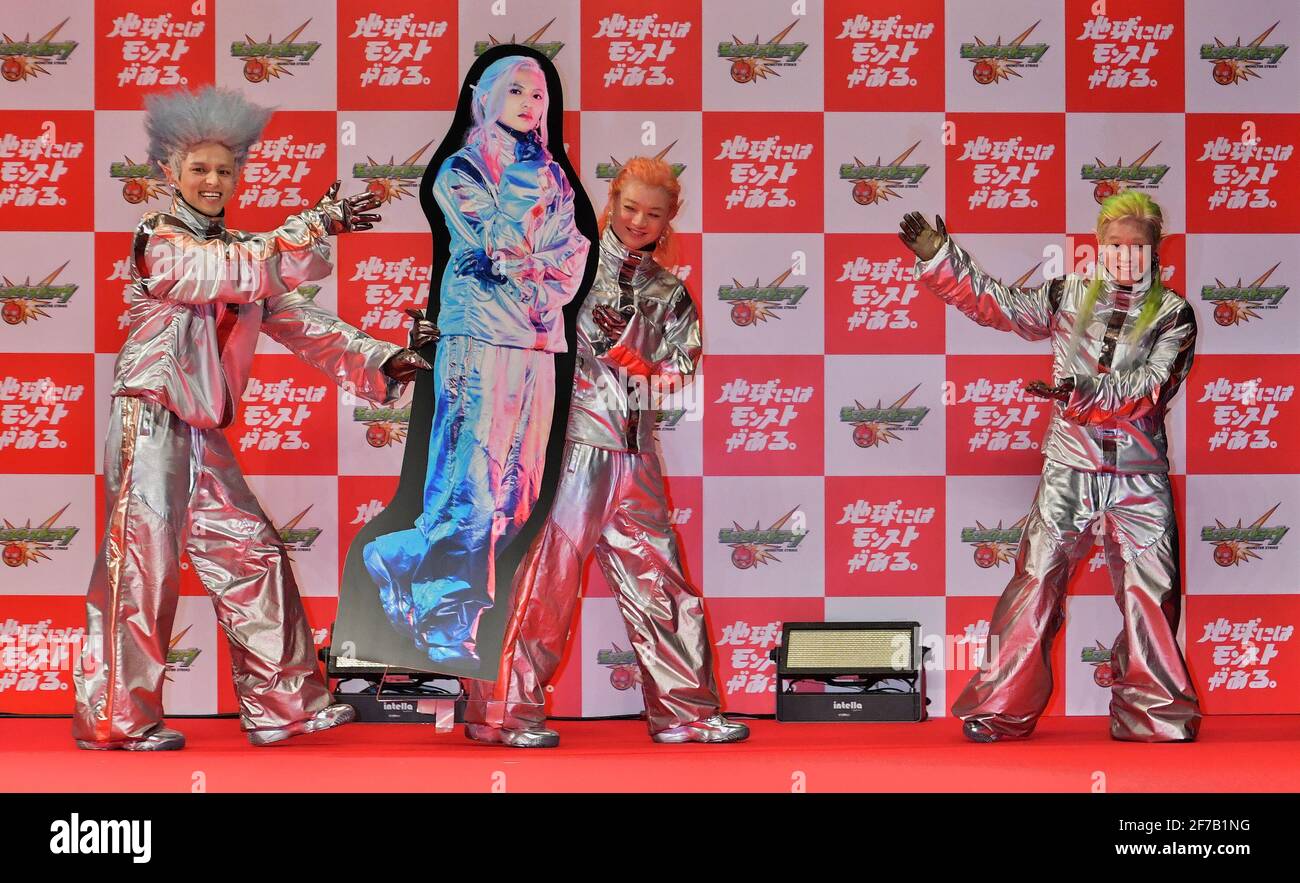 (L-R)Actors Shinnosuke Mitsushima, Shota Sometani and Yuma Yamoto ...