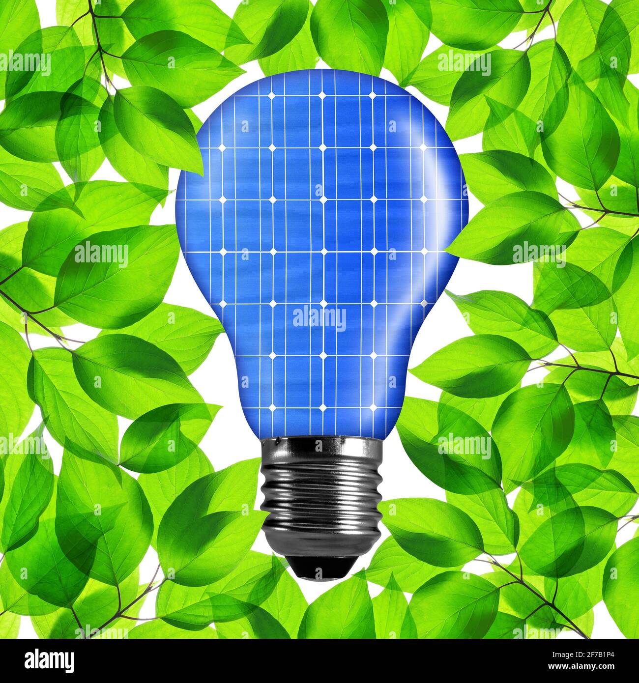 Eco light bulb from solar panel. Clean energy concept Stock Photo - Alamy