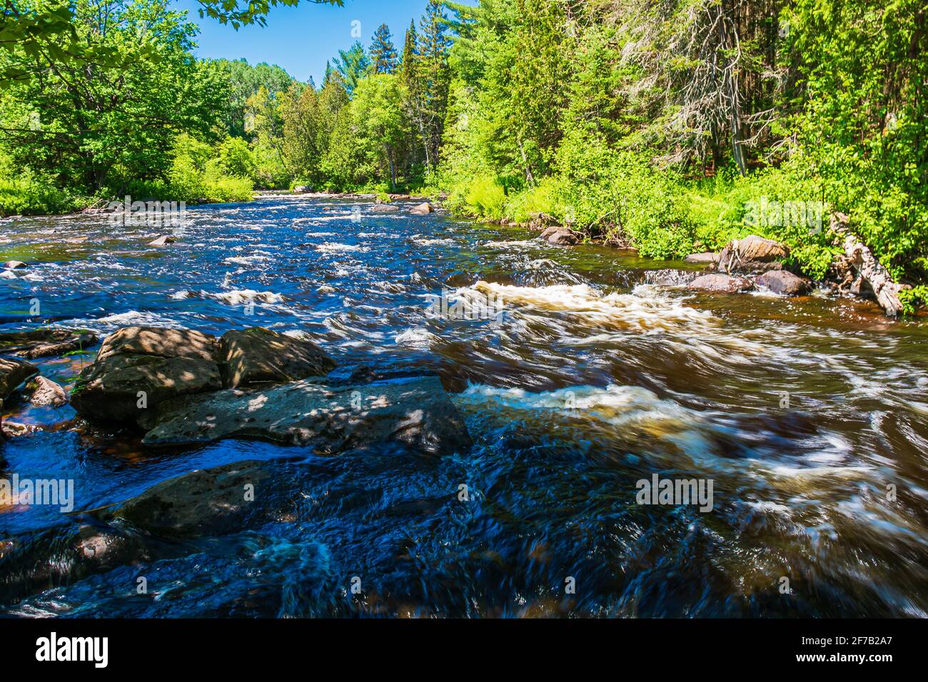 Thompson Water Rapids Ontario Canada in summer Stock Photo - Alamy