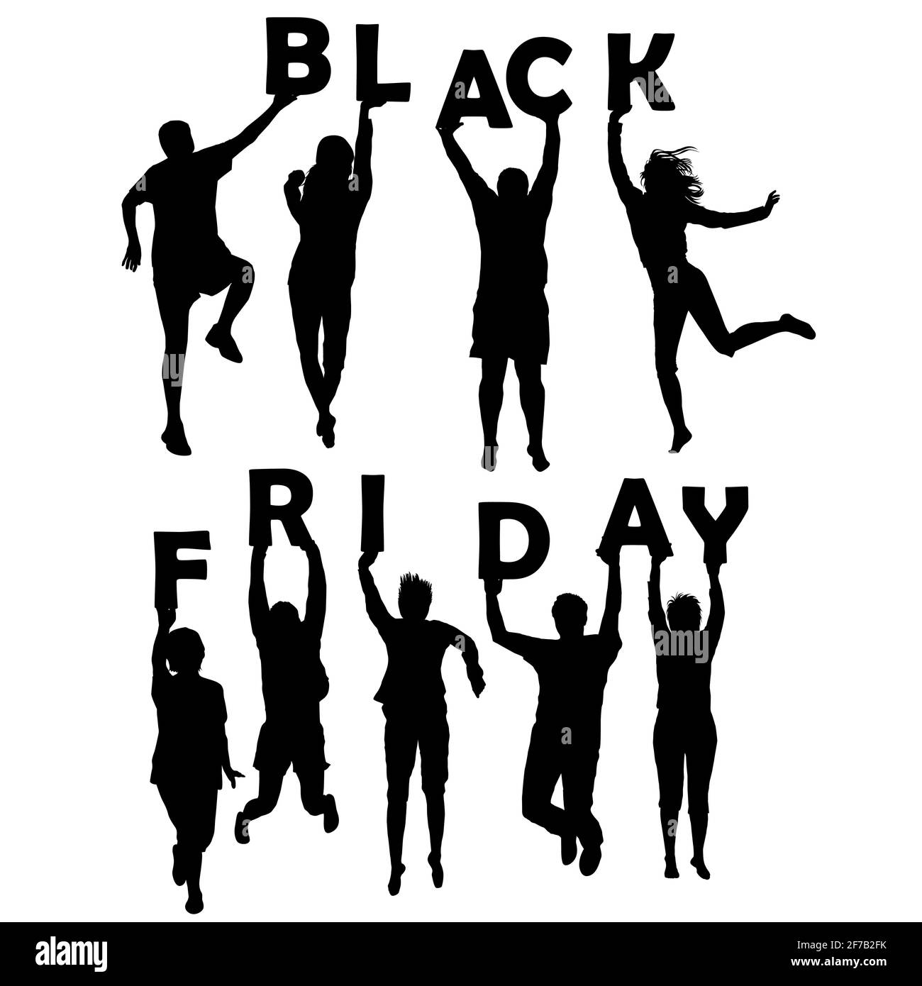 Black friday banner woman Stock Vector Images - Alamy