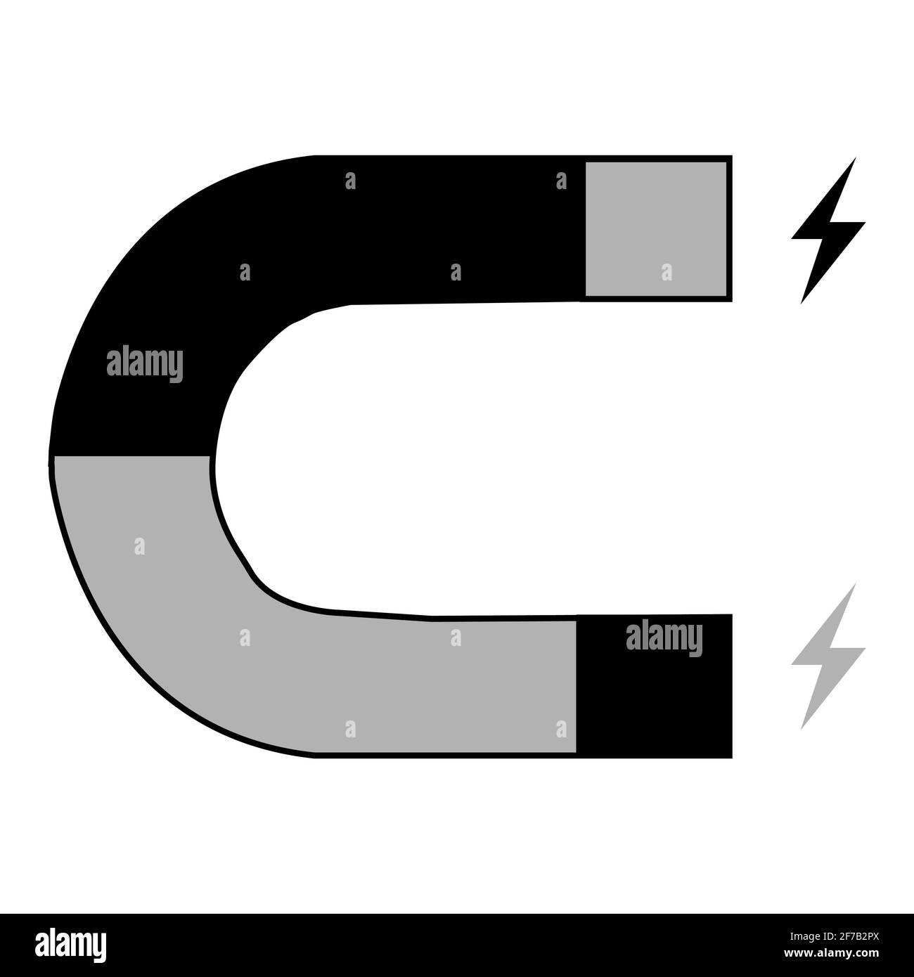 Magnet icon on white background, flat design Stock Vector Image & Art ...