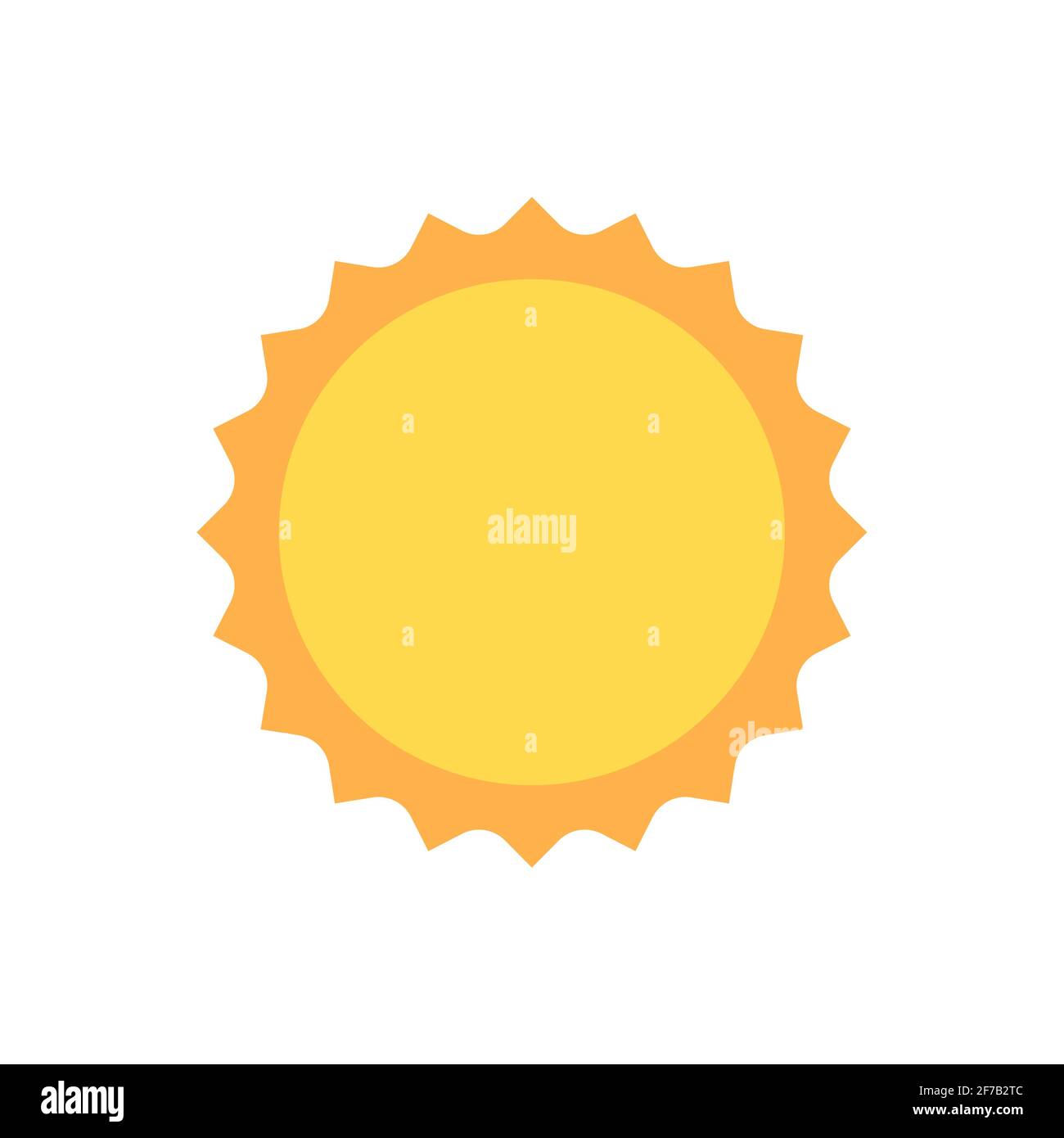 Vector sun icon logo cartoon. Sunshine cute abstract sun design Stock ...