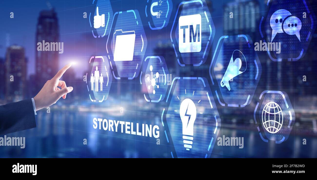 Storytelling. Story Telling Business Technology concept 2021 Stock ...