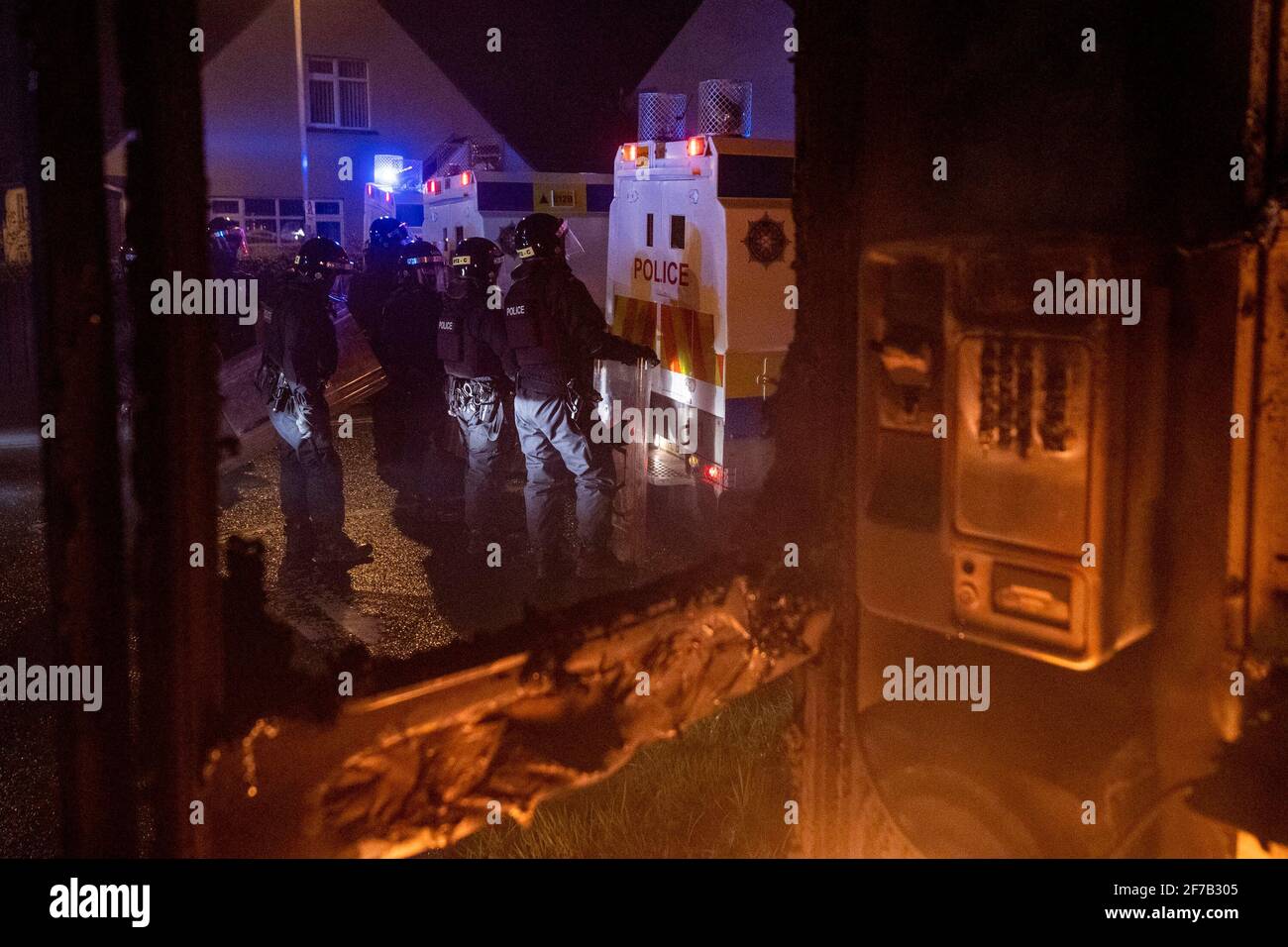 PSNI Tactical Support Group (TSG) officers in attendance at the ...