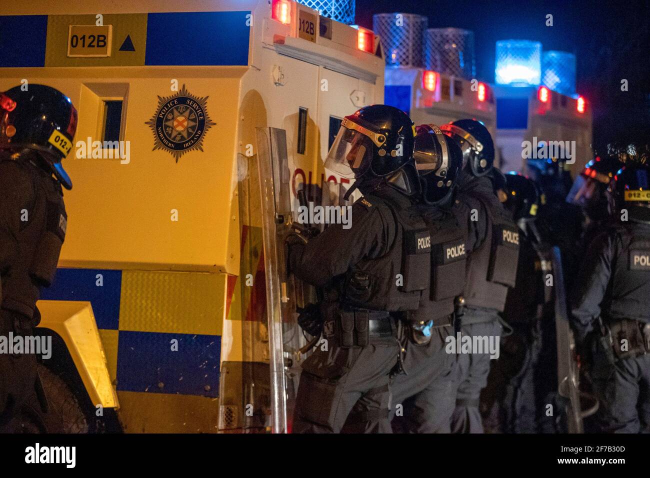 PSNI Tactical Support Group (TSG) officers in attendance at the ...