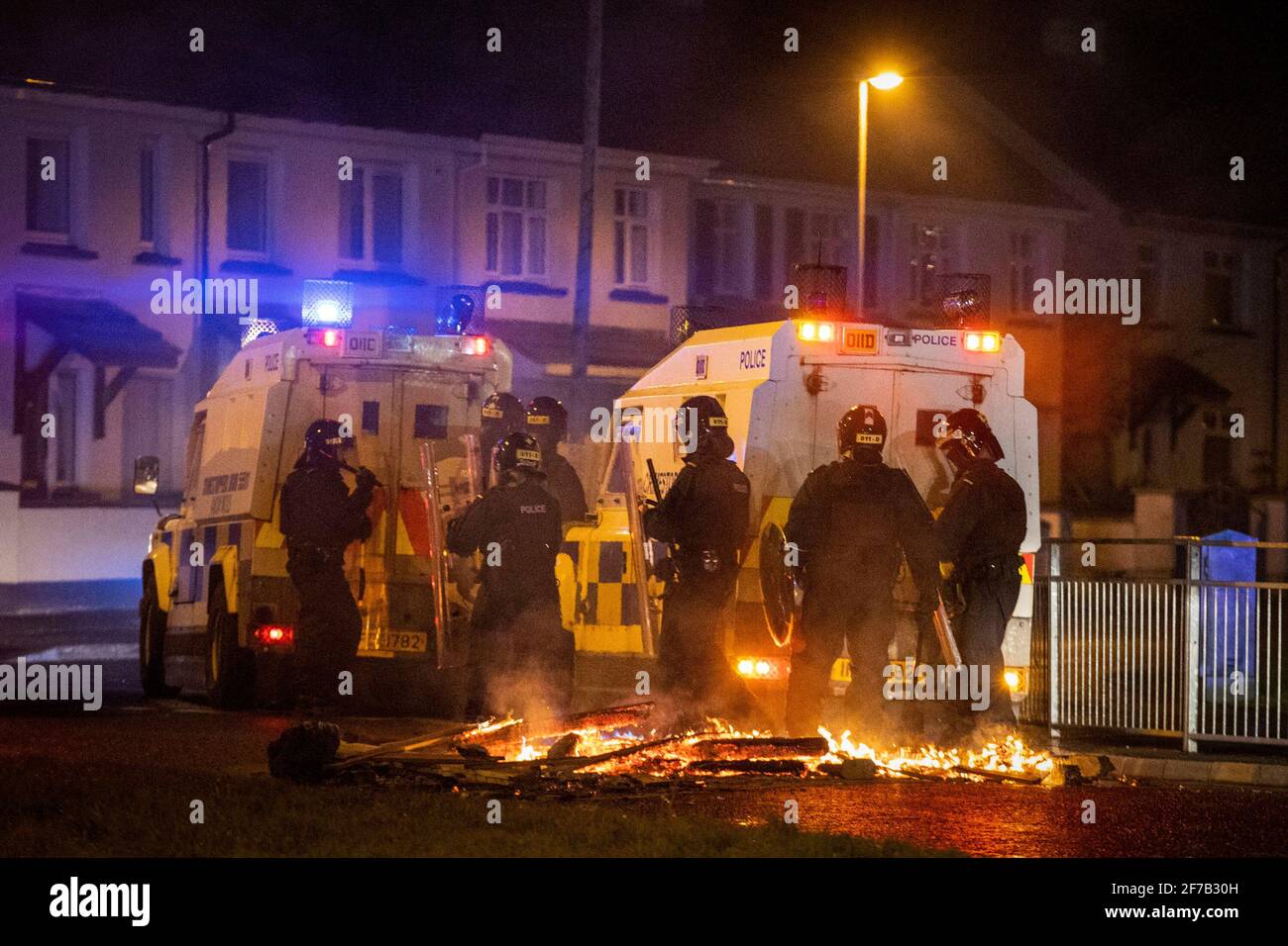 PSNI Tactical Support Group (TSG) officers in attendance at the ...