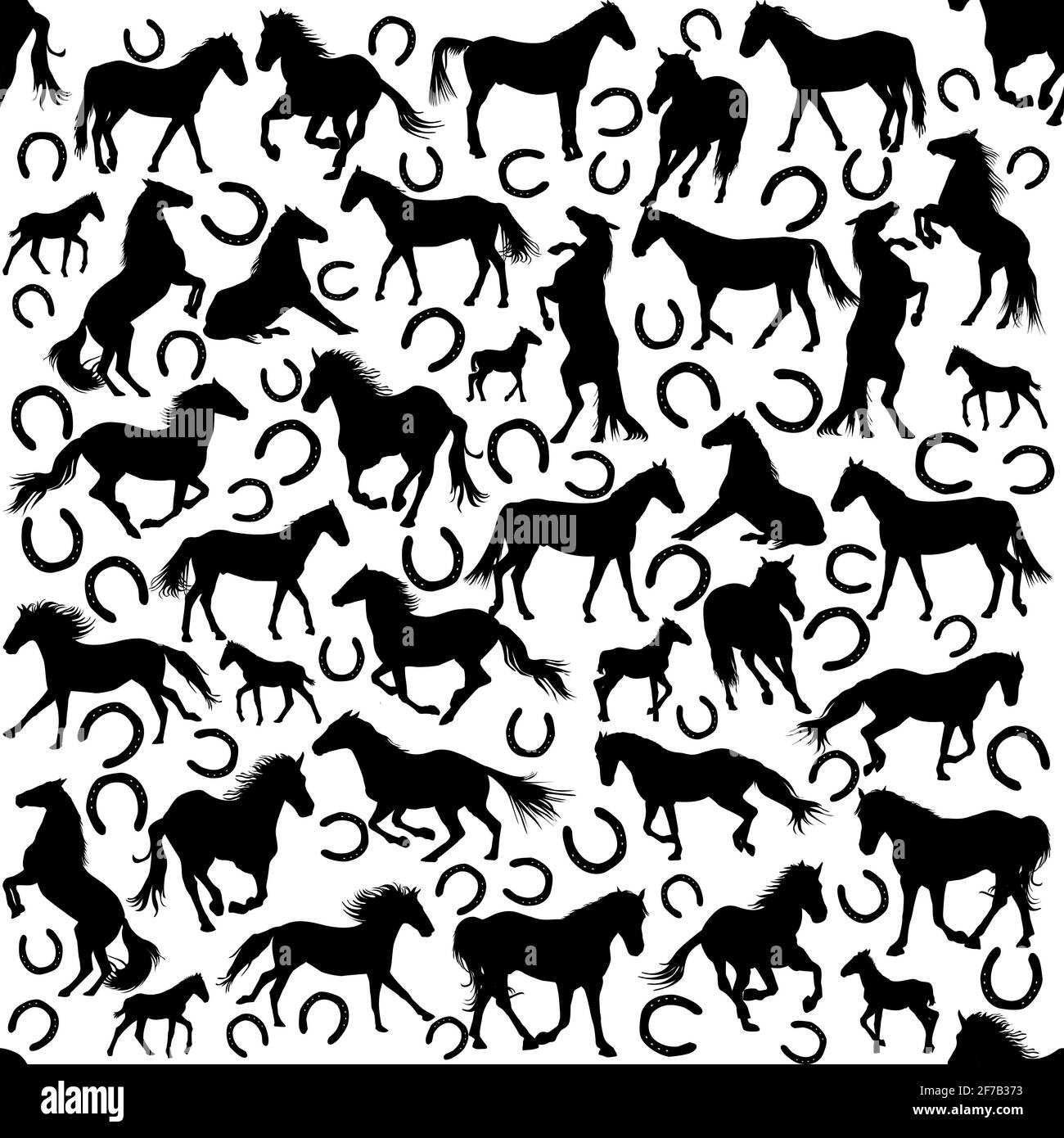 Silhouettes of horses hi-res stock photography and images - Alamy
