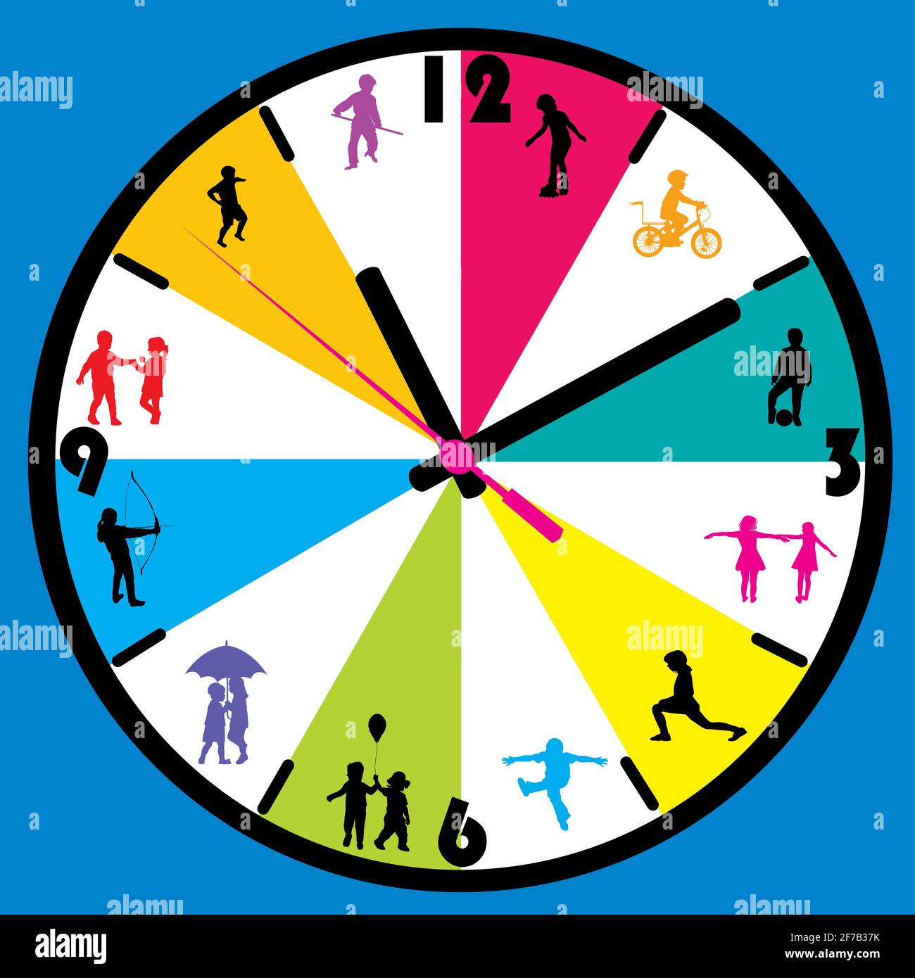 Children watch sport Stock Vector Images - Alamy