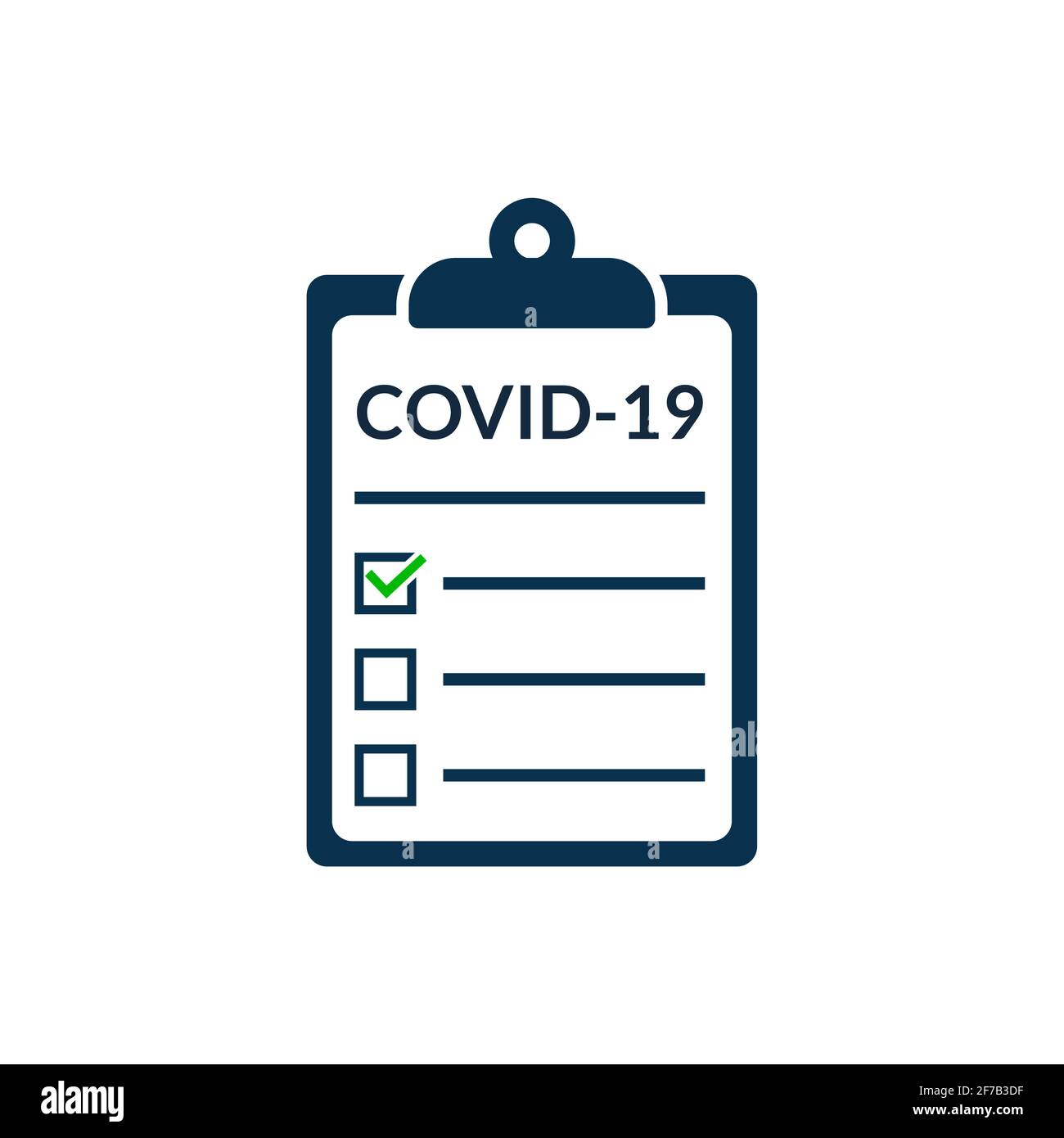 Covid test corona icon. Positive negative coronavirus report, covid-19 ...