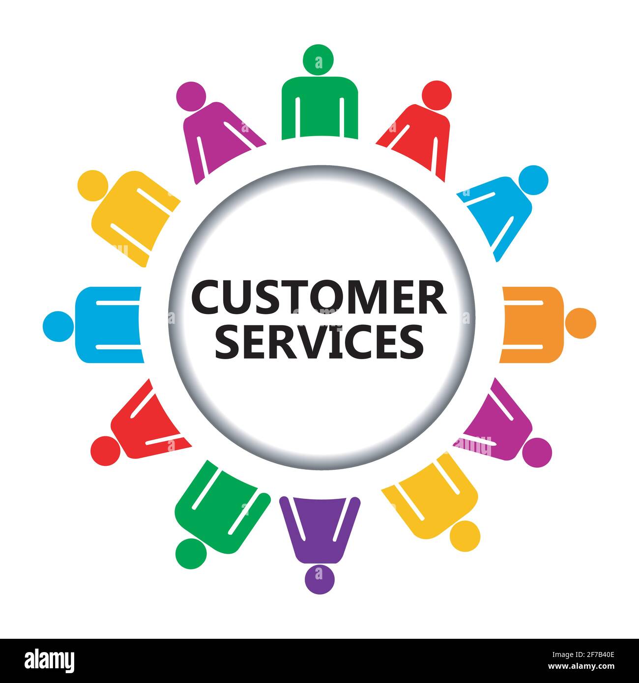 Customer service icon on white background Stock Vector Image & Art - Alamy