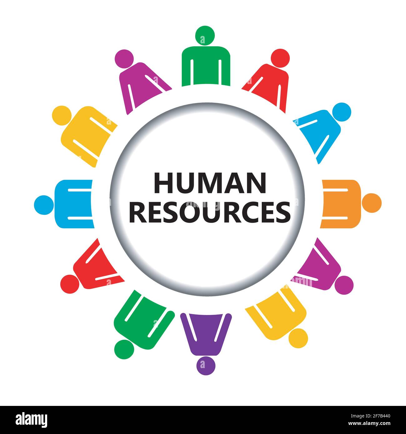Human resources icon with group of people Stock Vector Image & Art - Alamy