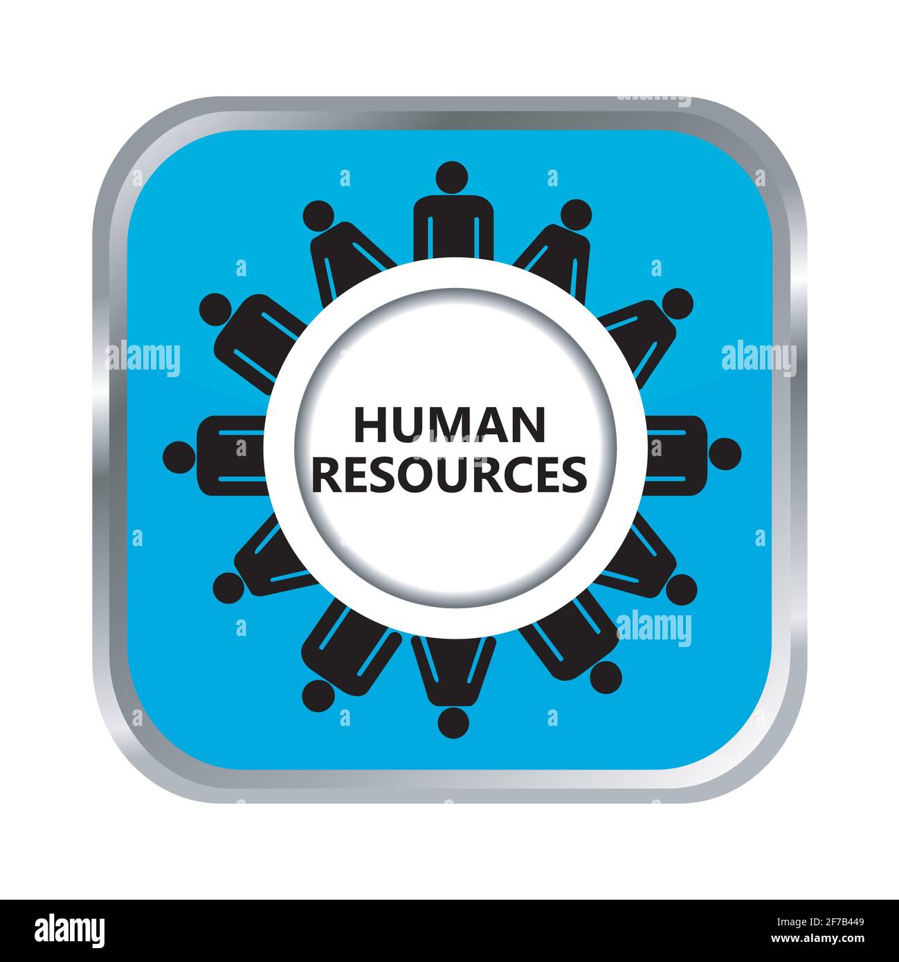 Human resources icon on Stock Vector Images - Alamy