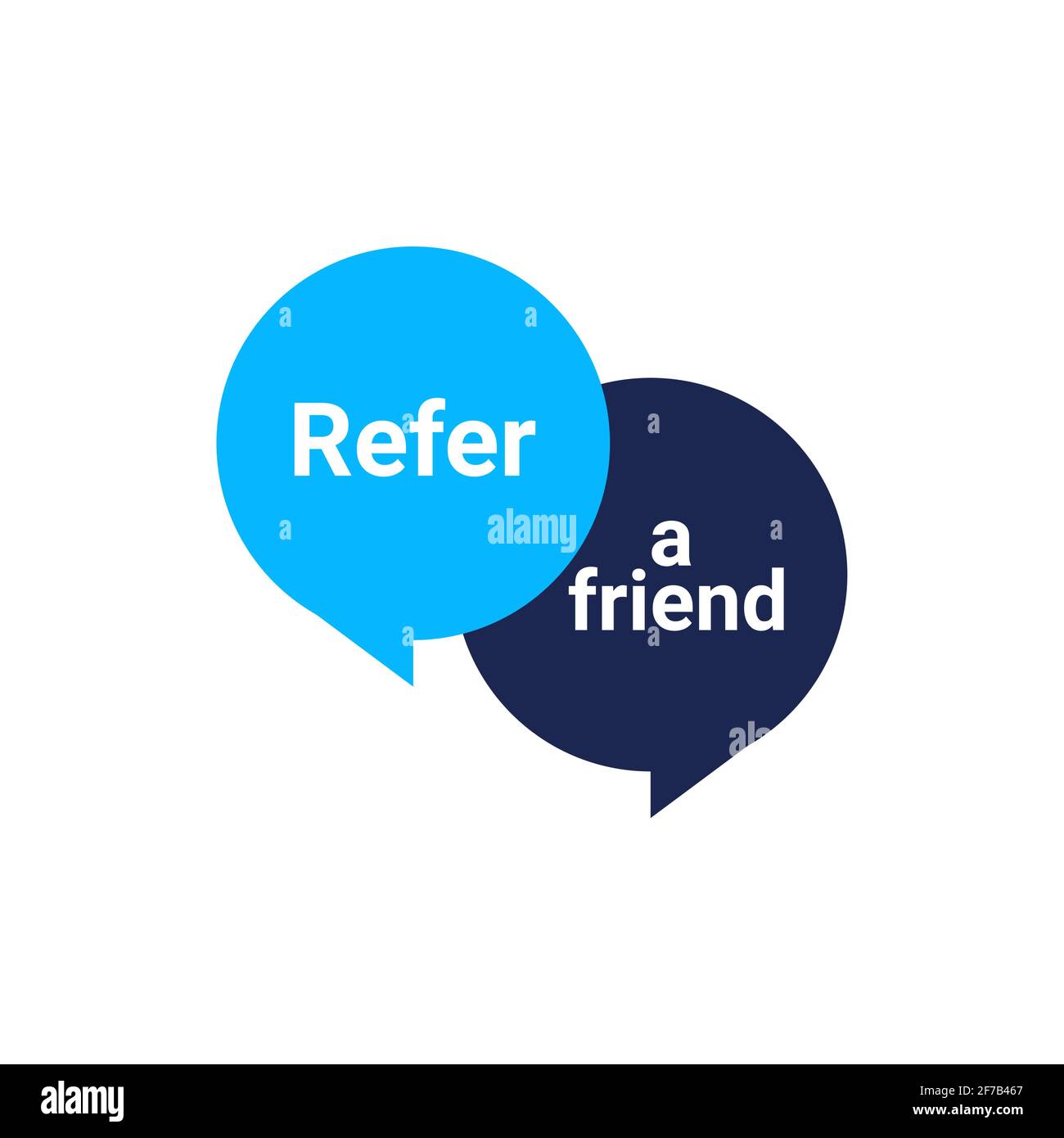 Refer friend vector flat icon. Referral recommend line design marketing ...
