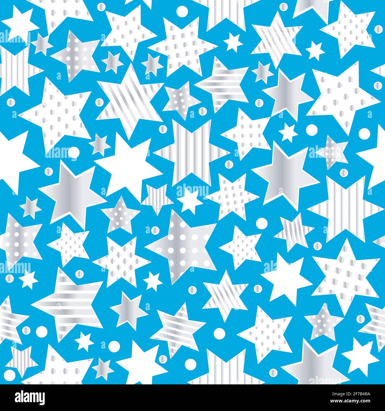Seamless background with stylized patterned stars Stock Vector Image ...