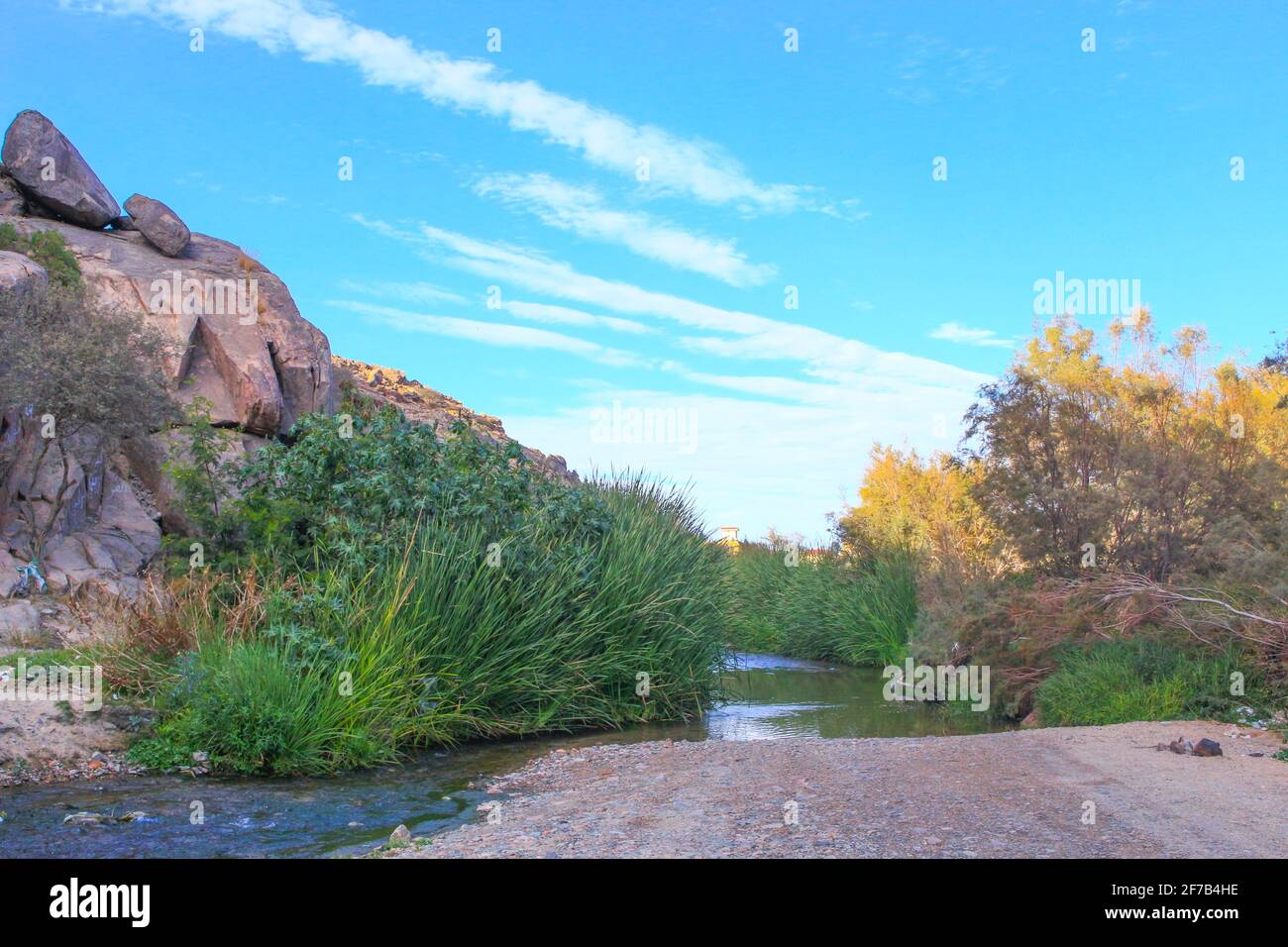 natural valley rural life in saudi arabia Stock Photo - Alamy