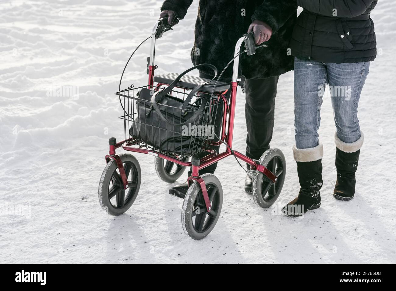 Old person walking frame hi-res stock photography and images - Alamy