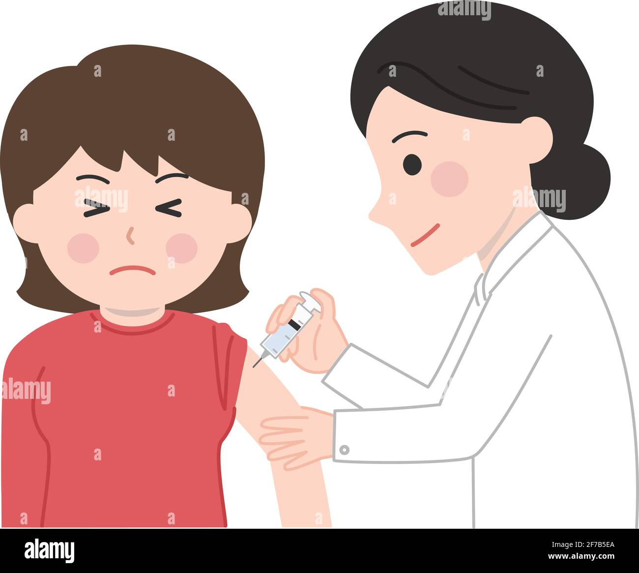 Getting A Shot Clipart