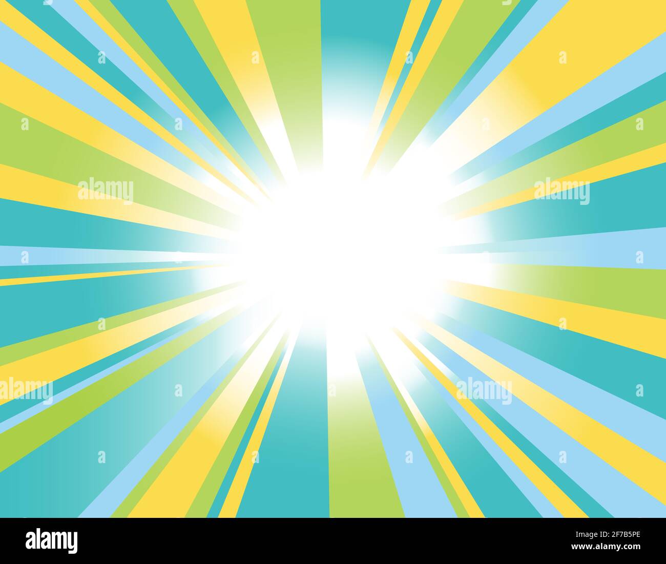 Green Sunburst Background